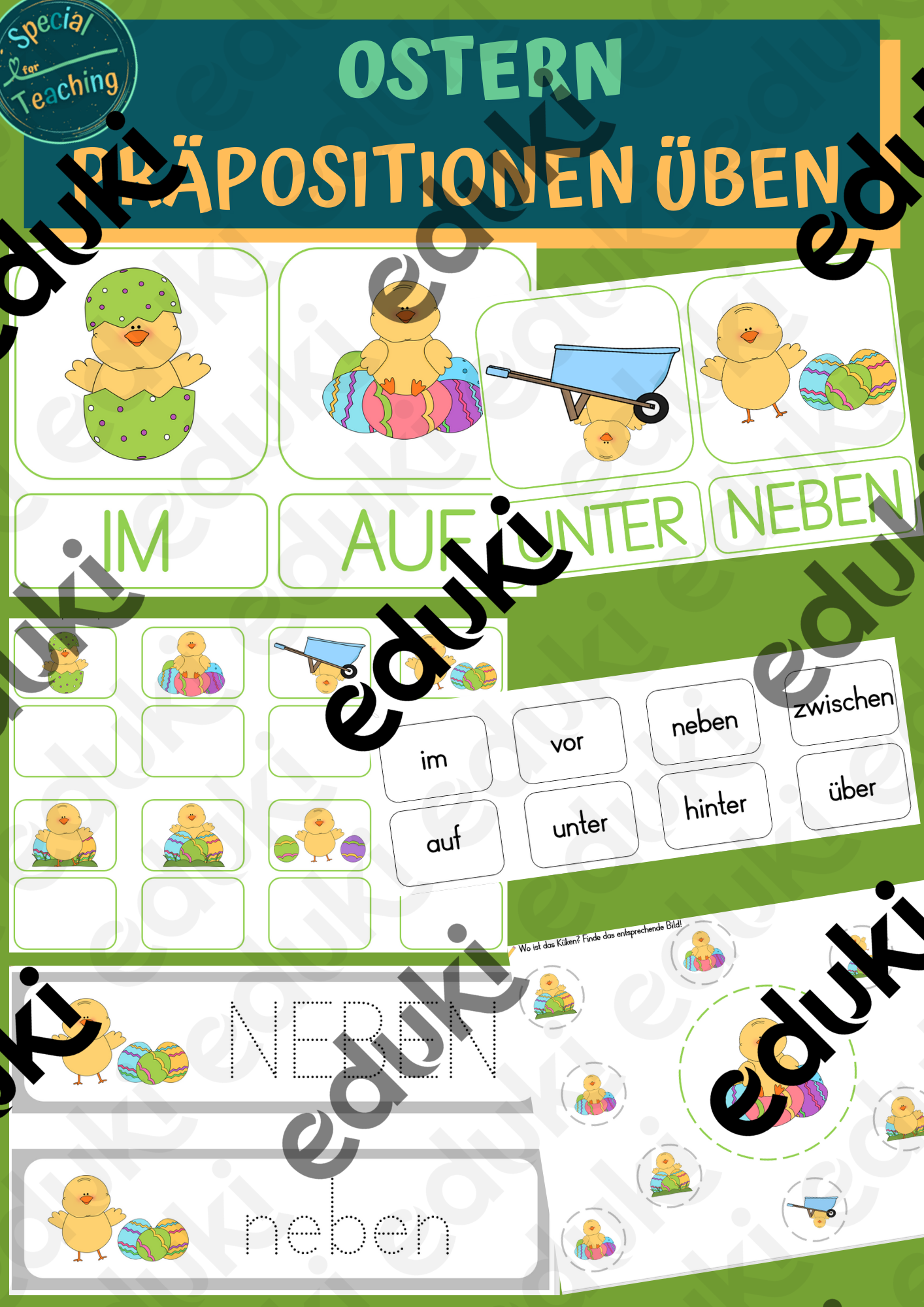 Präpositionen: Ostern – Unterrichtsmaterial im Fach Deutsch