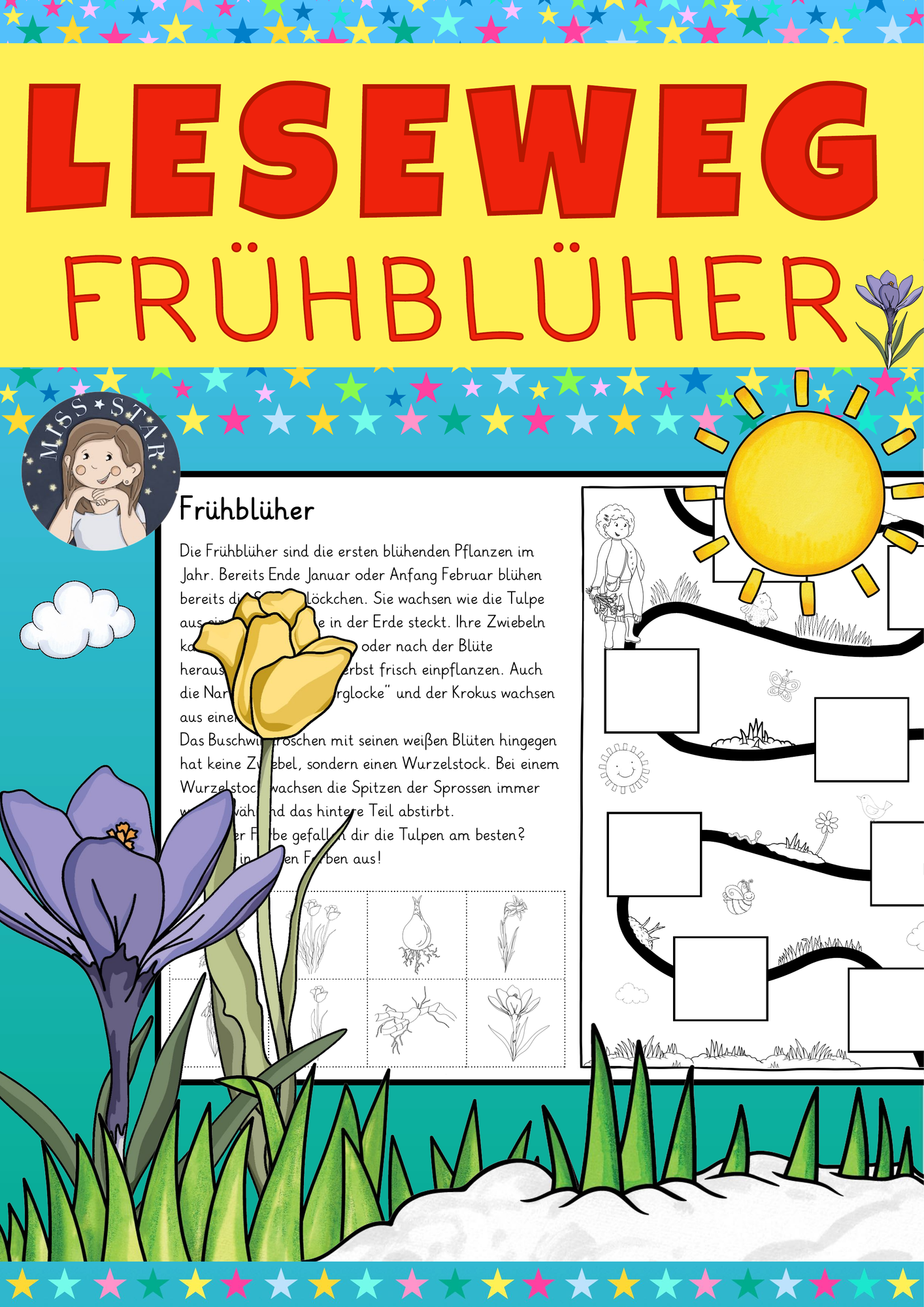 Deutsch / Sachunterricht - Leseweg Frühblüher – Unterrichtsmaterial in ...