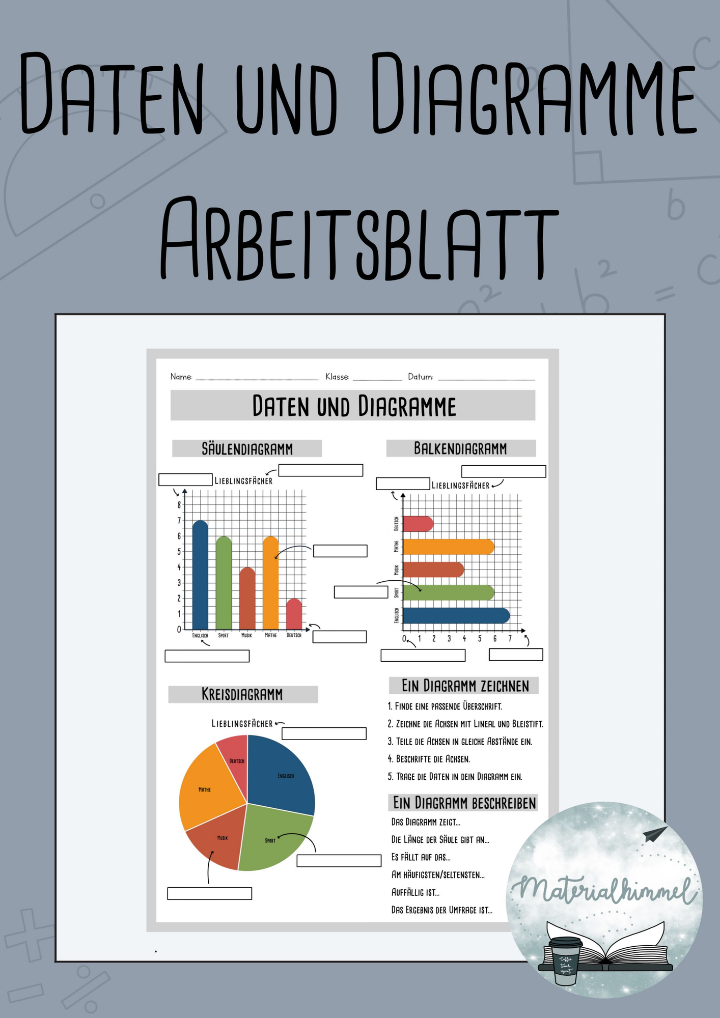 Mathe Arbeitsblatter Diagramme