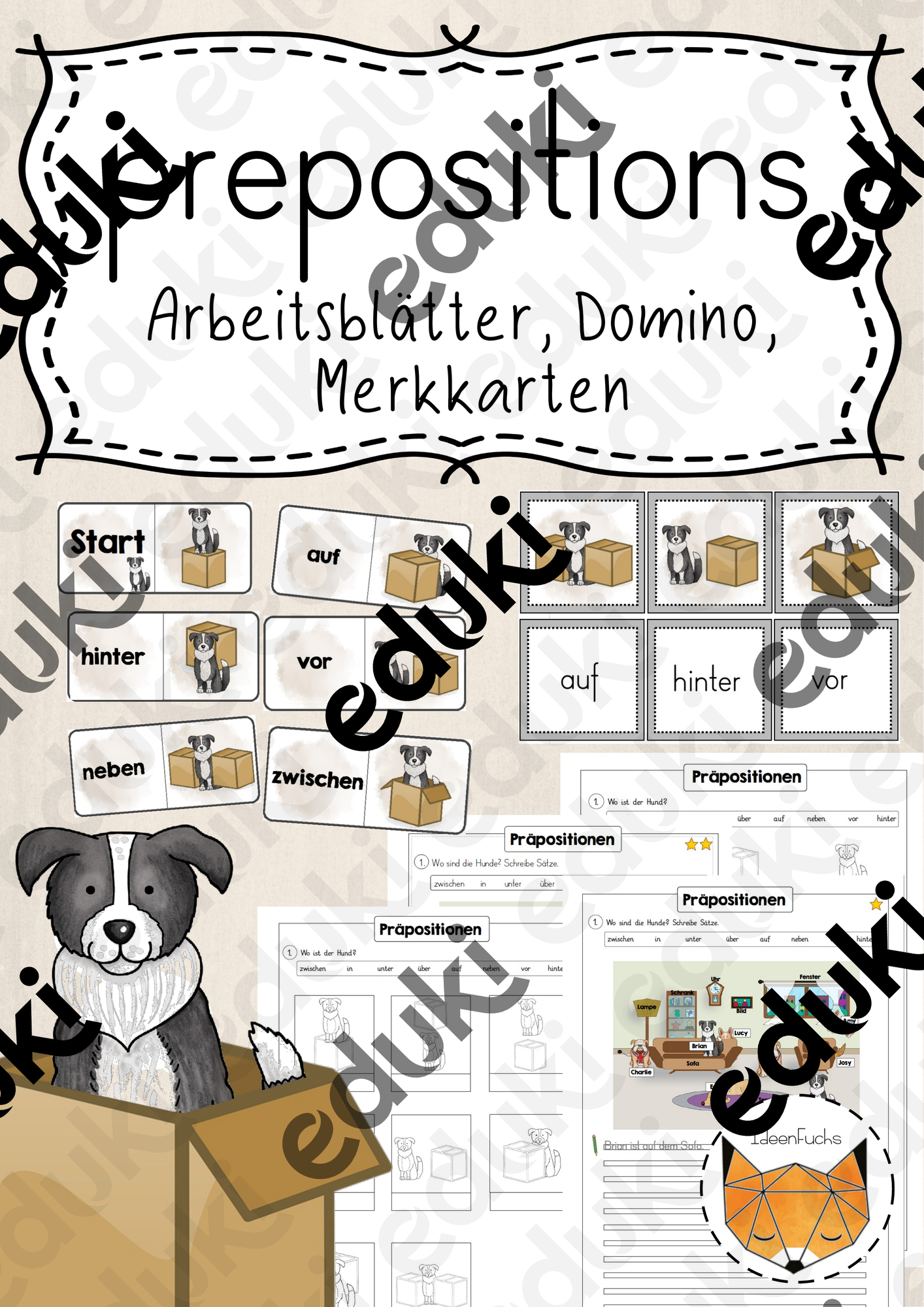 Präpositionen Materialpaket – Unterrichtsmaterial im Fach DaZ/DaF