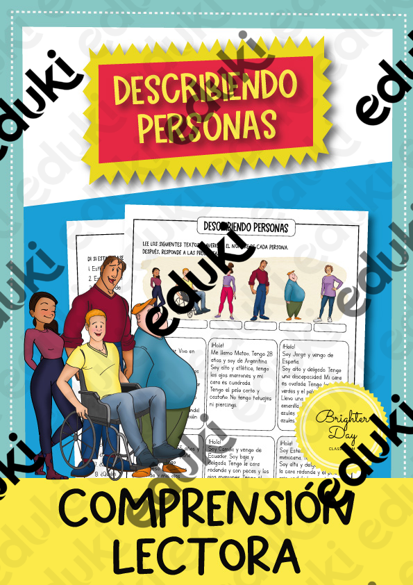 Describiendo Personas: comprensión lectora (Español) - material de la ...