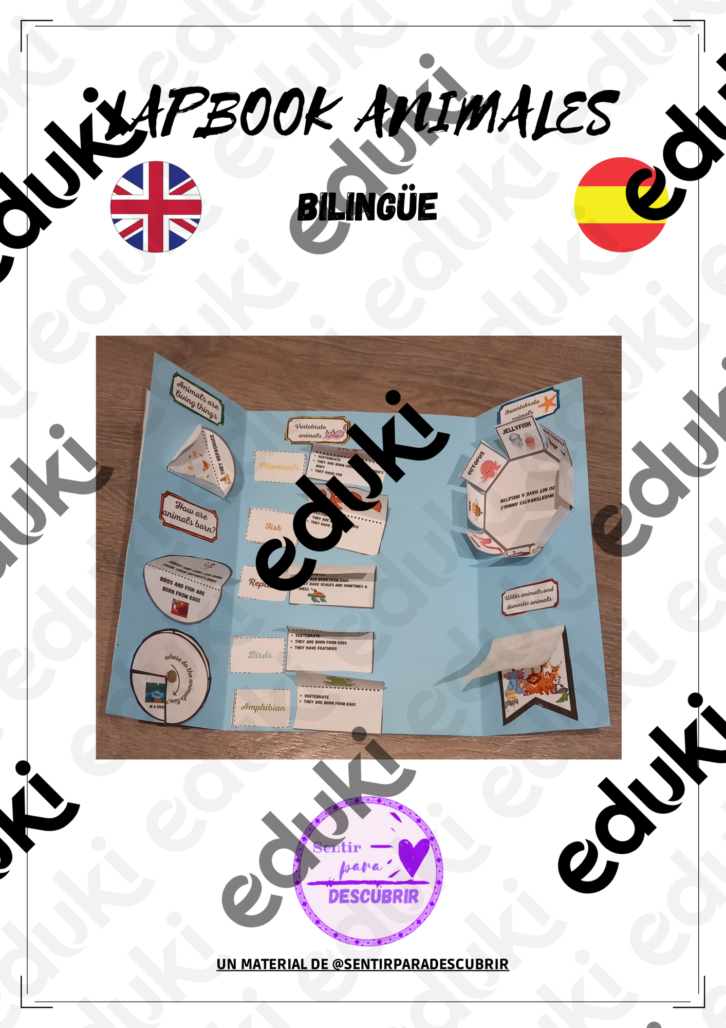 Lapbook animals. Esp Ing - material de la siguiente asignatura Ciencias ...