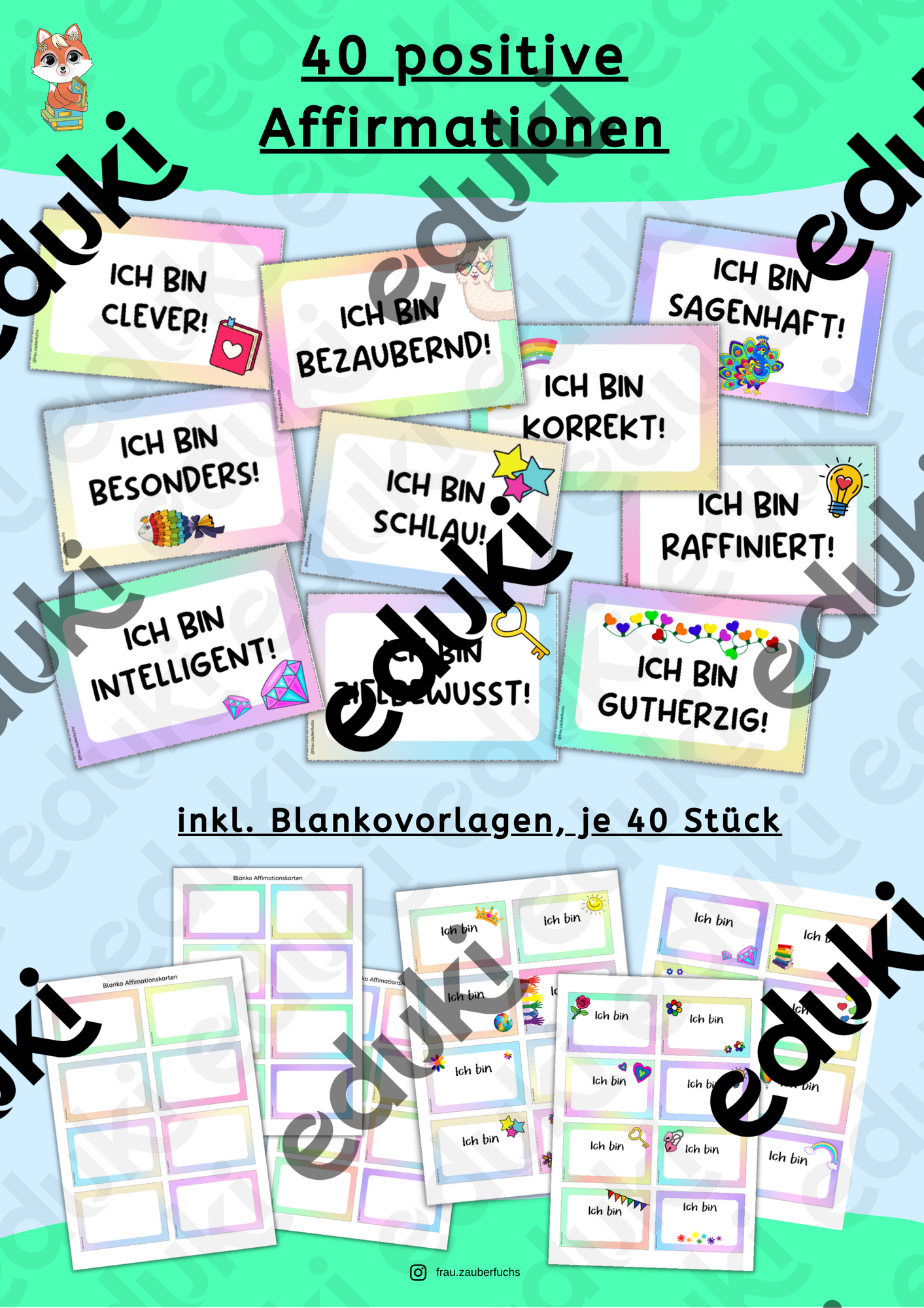 40 positive Affirmationen für Kinder – Unterrichtsmaterial im Fach ...