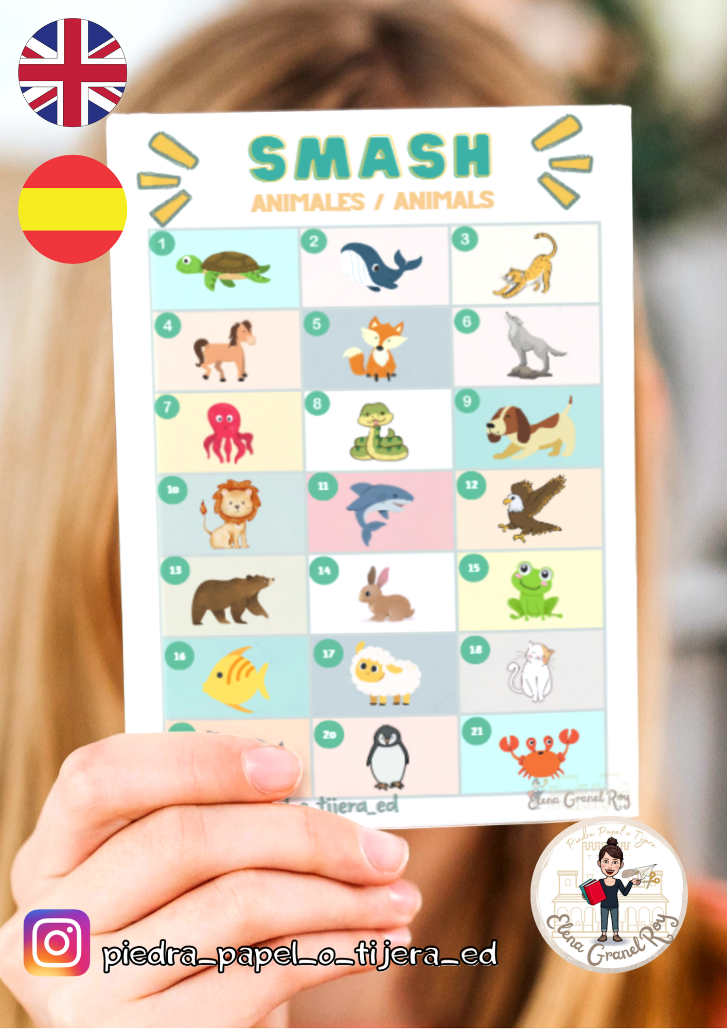 "SMASH" Juego para repasar vocabulario FREEBIE - material didáctico de ...