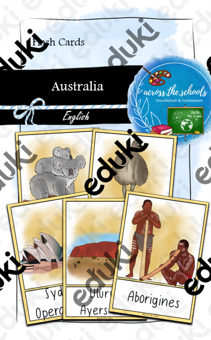 Australia: Flash Cards / Tafelmaterial – Unterrichtsmaterial im Fach ...