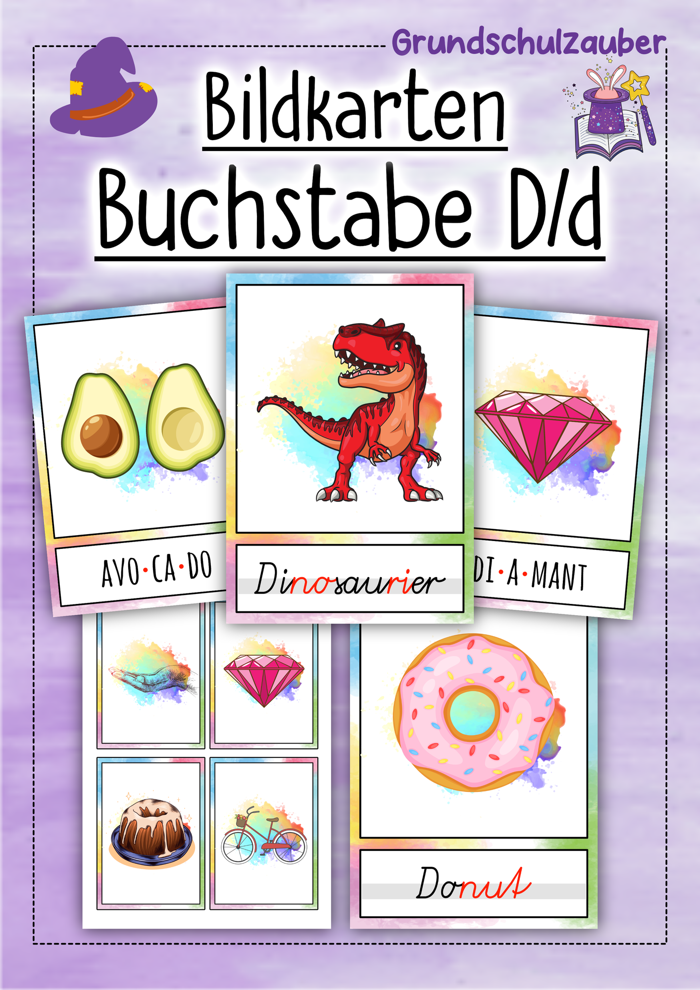 Bildkarten Buchstabeneinführung Buchstabe D – Unterrichtsmaterial im ...