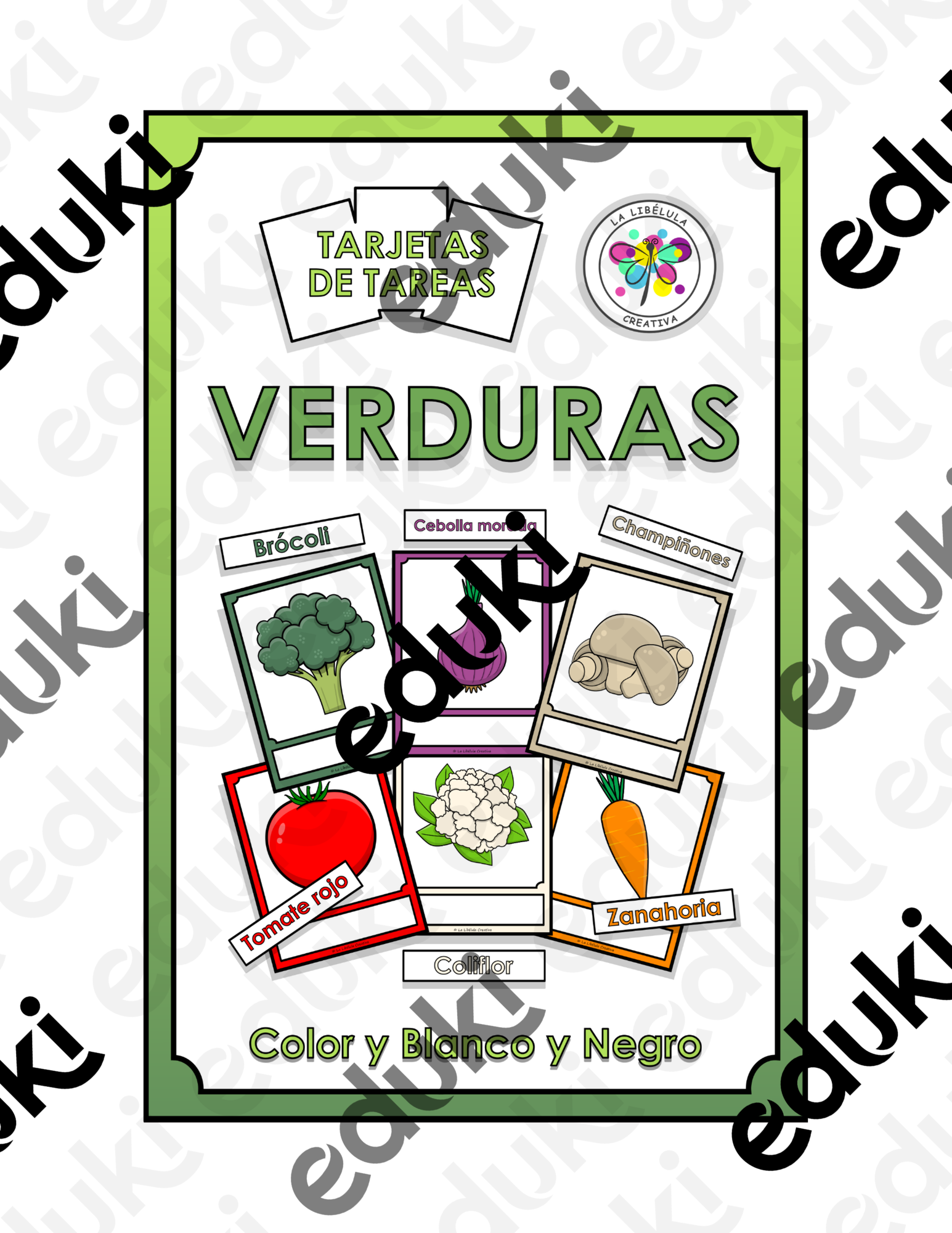 TARJETAS DE TAREAS VERDURAS COMIDA SALUDABLE - material de la siguiente ...