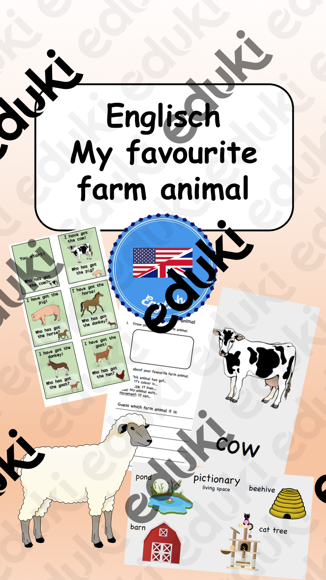 Writing a text - my favourite farm animal – Unterrichtsmaterial im Fach ...