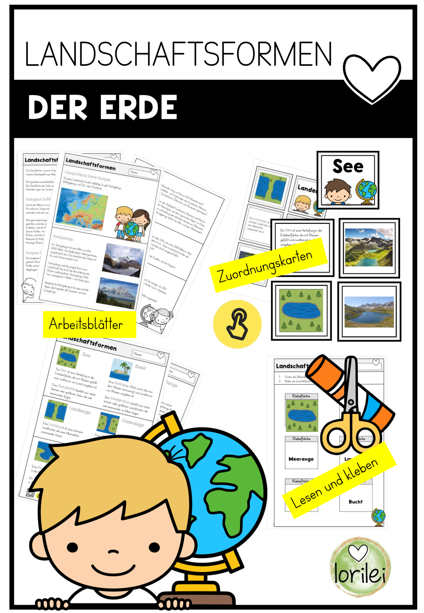 Die Landschaftsformen der Erde – Unterrichtsmaterial im Fach Sachunterricht