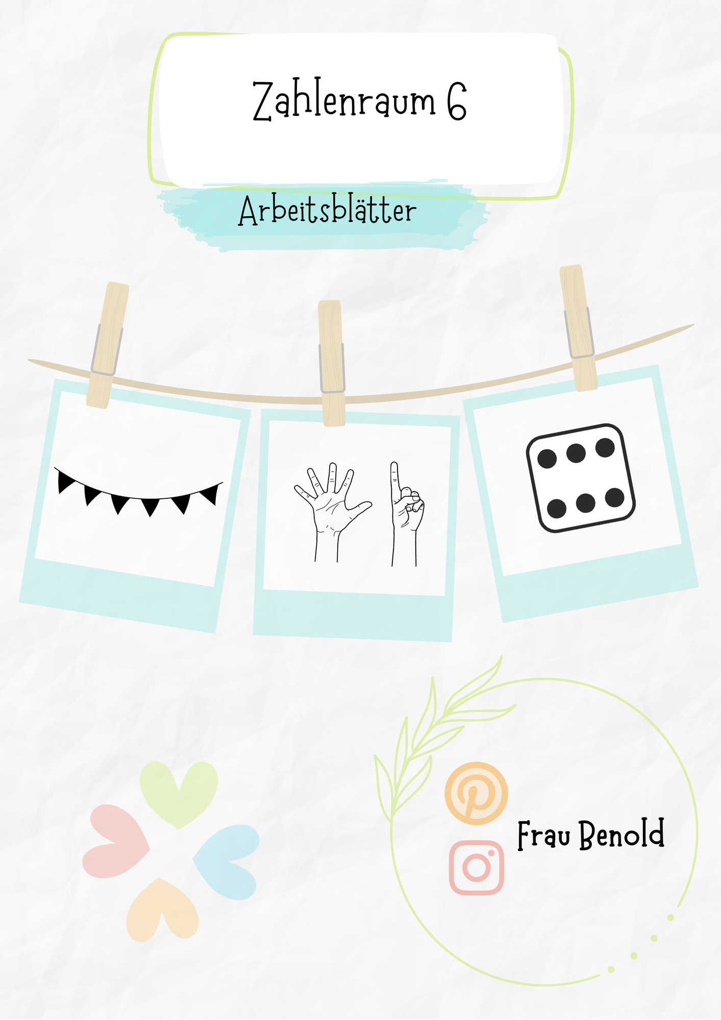 Zahleneinführung Zahl 6 | Arbeitsblätter Zahlenraum 6| Klasse 1 ...
