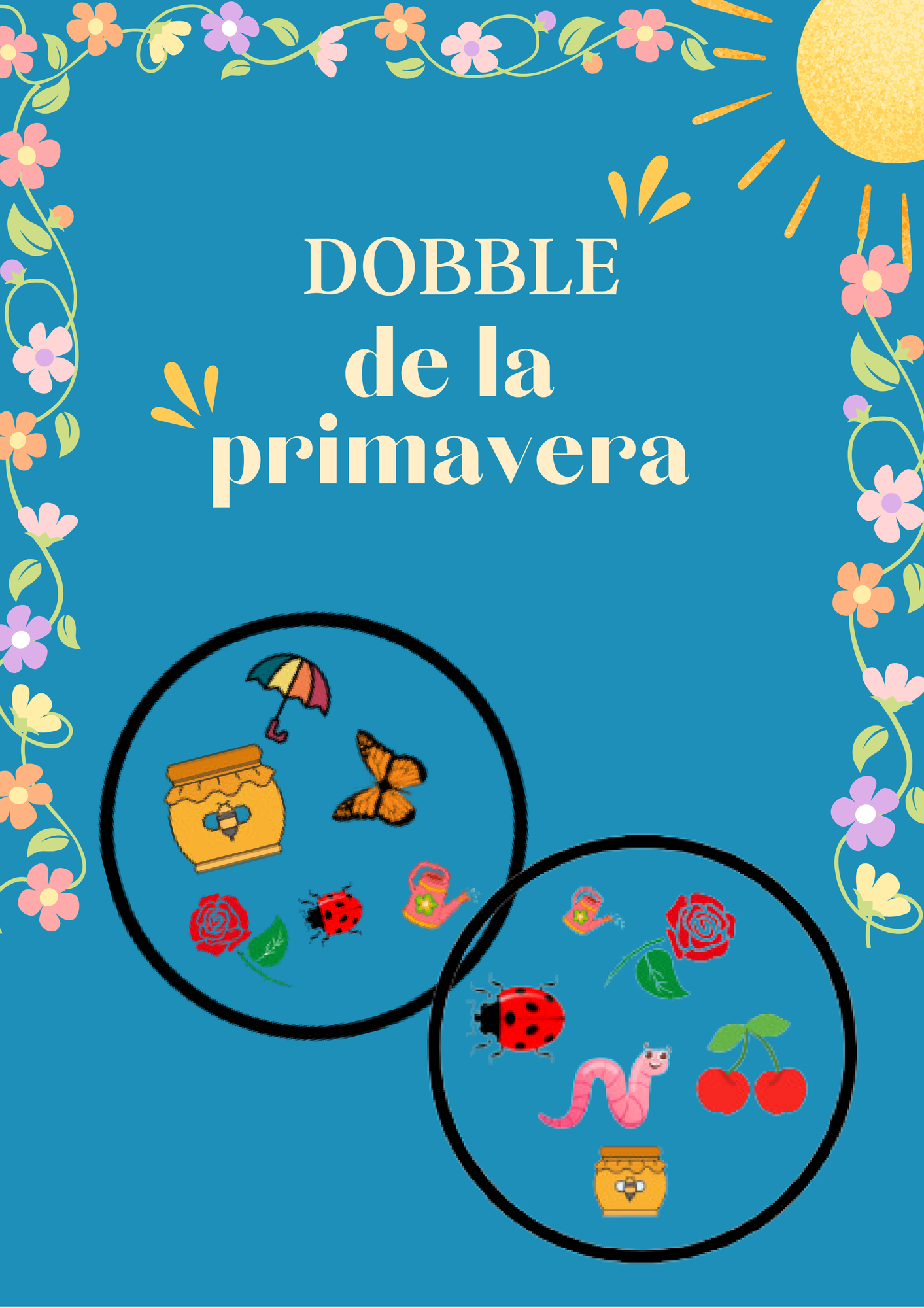 Dobble de la primavera - material de la siguiente asignatura Material interdisciplinario