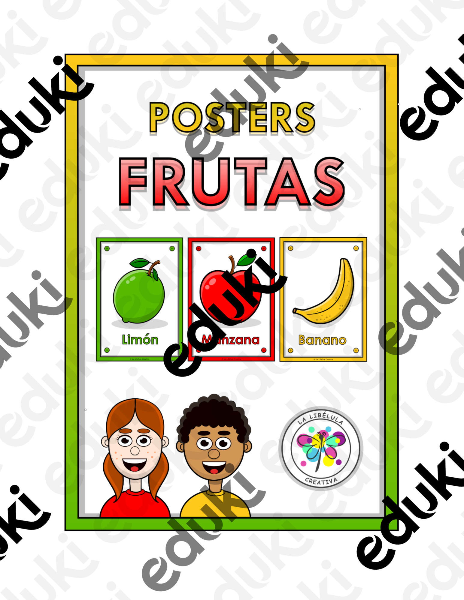 POSTERS FRUTAS COMIDA SALUDABLE AFICHES - material de la siguiente ...