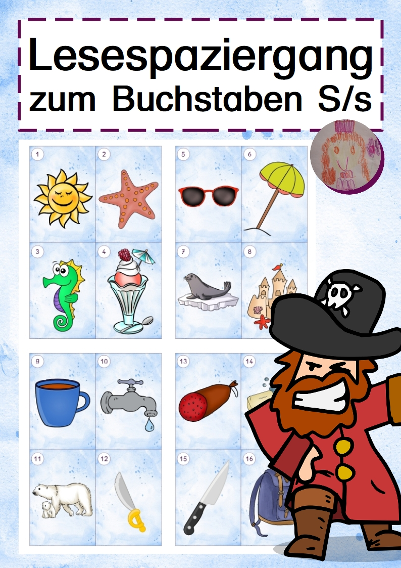Lesespaziergang zur Buchstabeneinführung von S / s ...