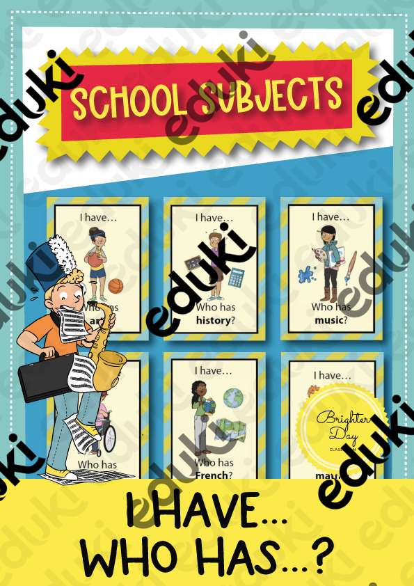 School Subjects: I have... Who has...?; Spiel (Englisch ...