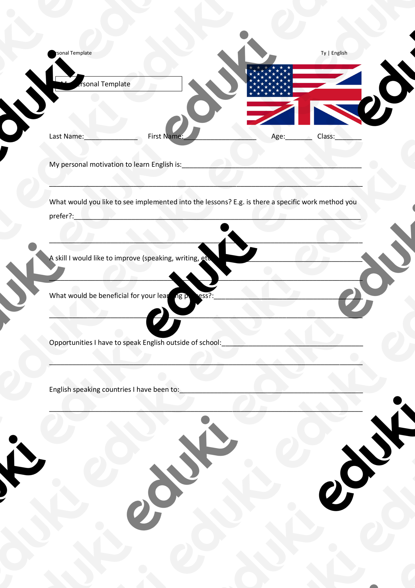 Steckbrief Englisch Mittel- und Oberstufe – Unterrichtsmaterial im Fach ...