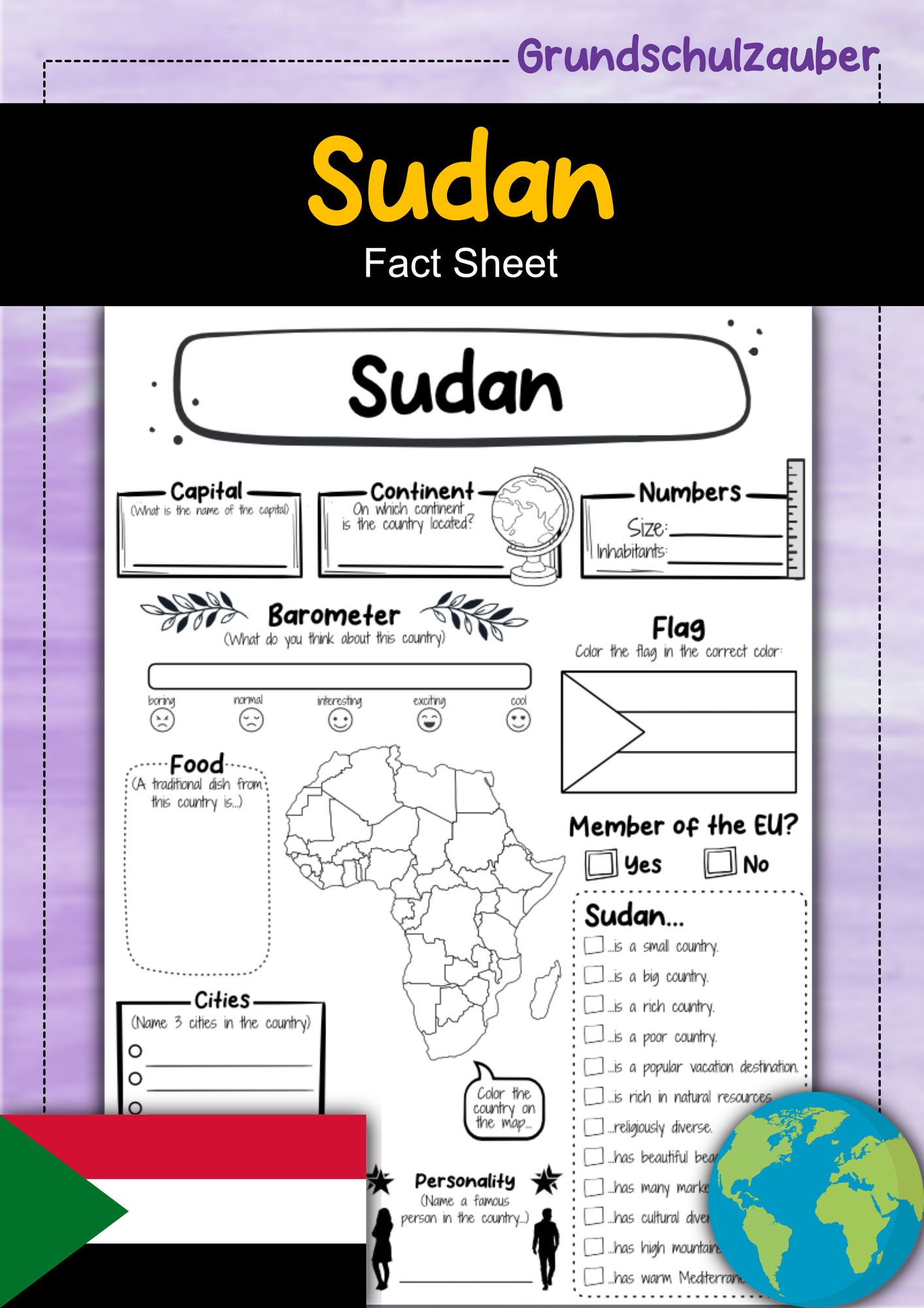 Sudan fact sheet (english) – Unterrichtsmaterial in den Fächern ...