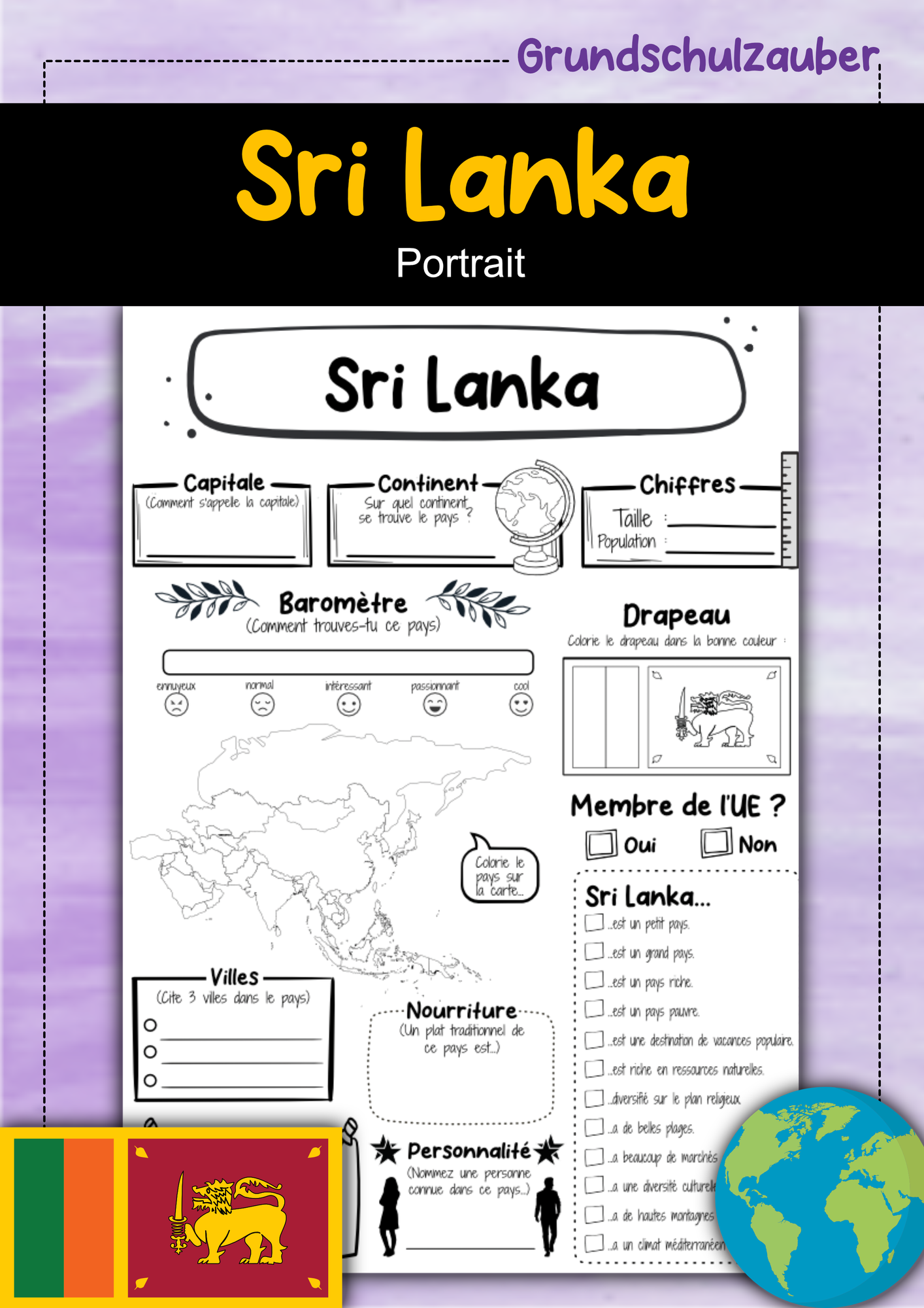 Sri Lanka Portrait (français) – Unterrichtsmaterial in den Fächern ...