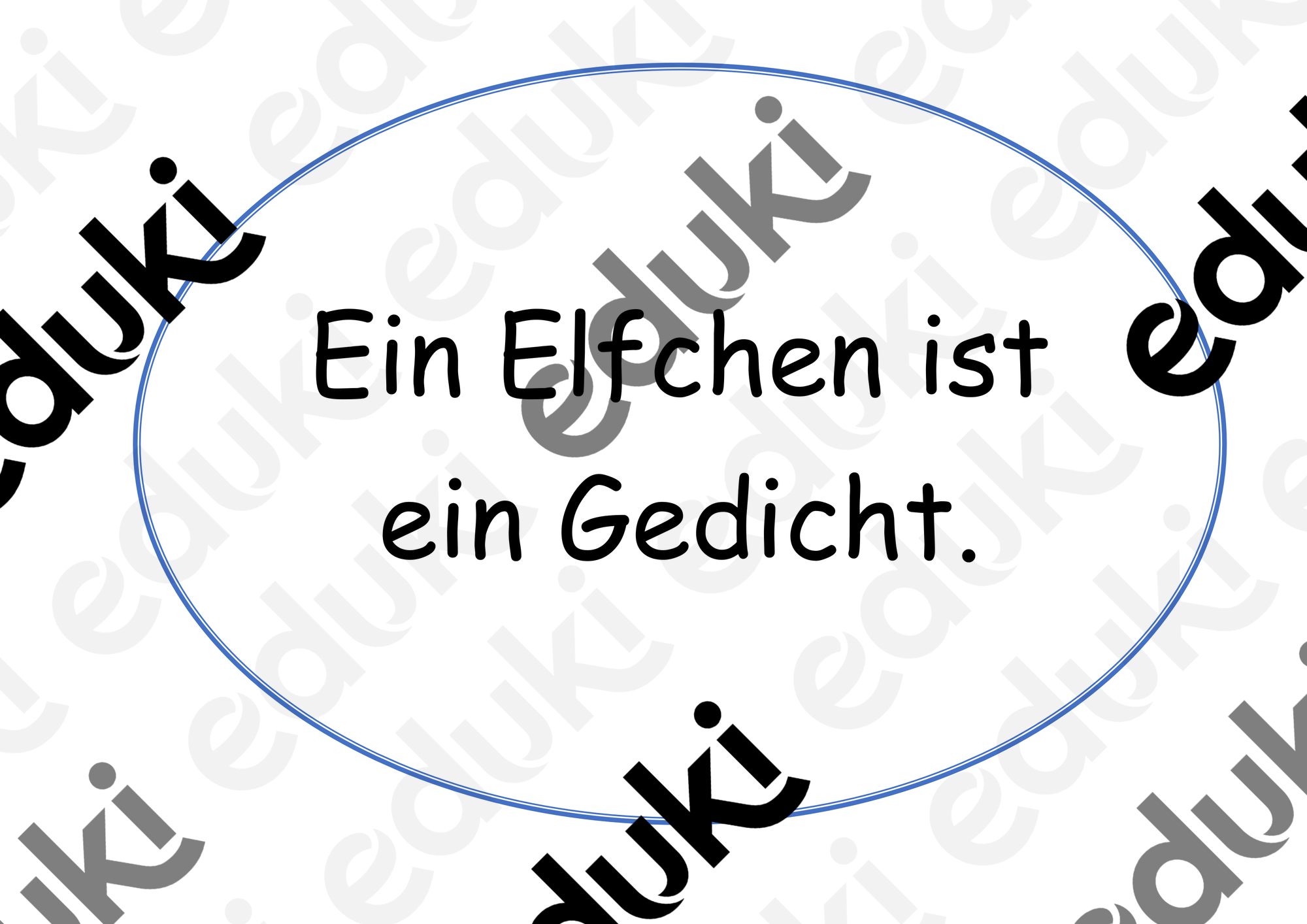 Was ist ein Elfchen - Tafelkarten – Unterrichtsmaterial im Fach Deutsch