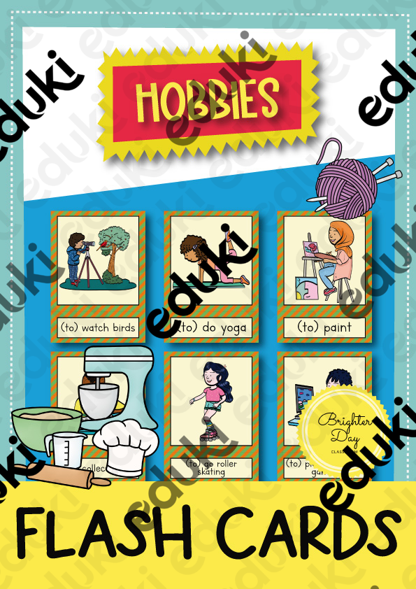 Hobbies / Free Time Activities: Flash Cards // Tarjetas con imágenes ...