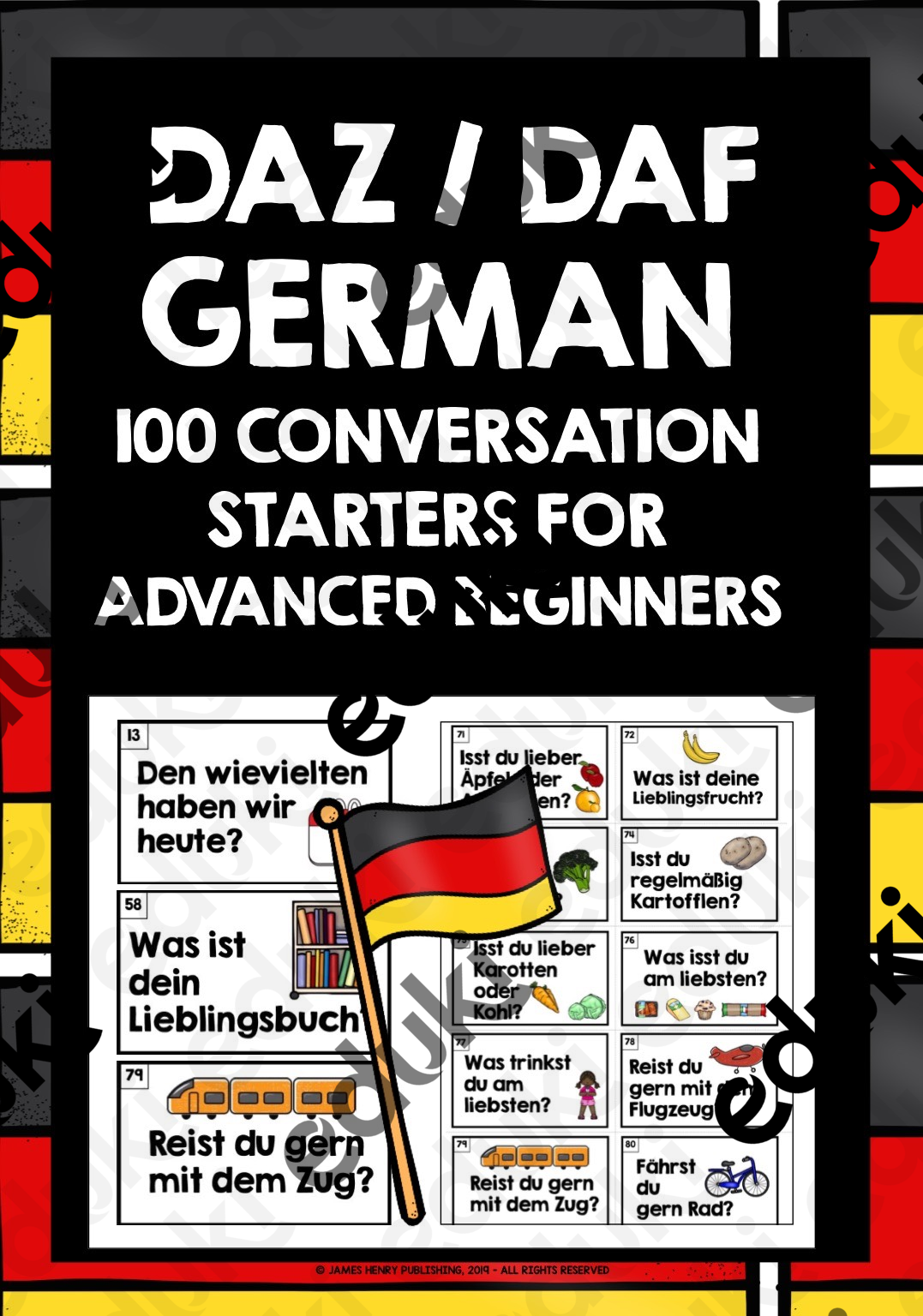 GERMAN CONVERSATION STARTERS #1 – Unterrichtsmaterial im Fach DaZ/DaF