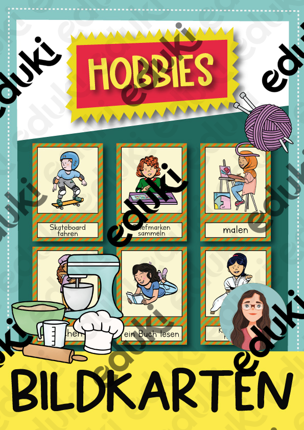 Hobbies Bildkarten - Deutsch und DaZ – Unterrichtsmaterial in den ...