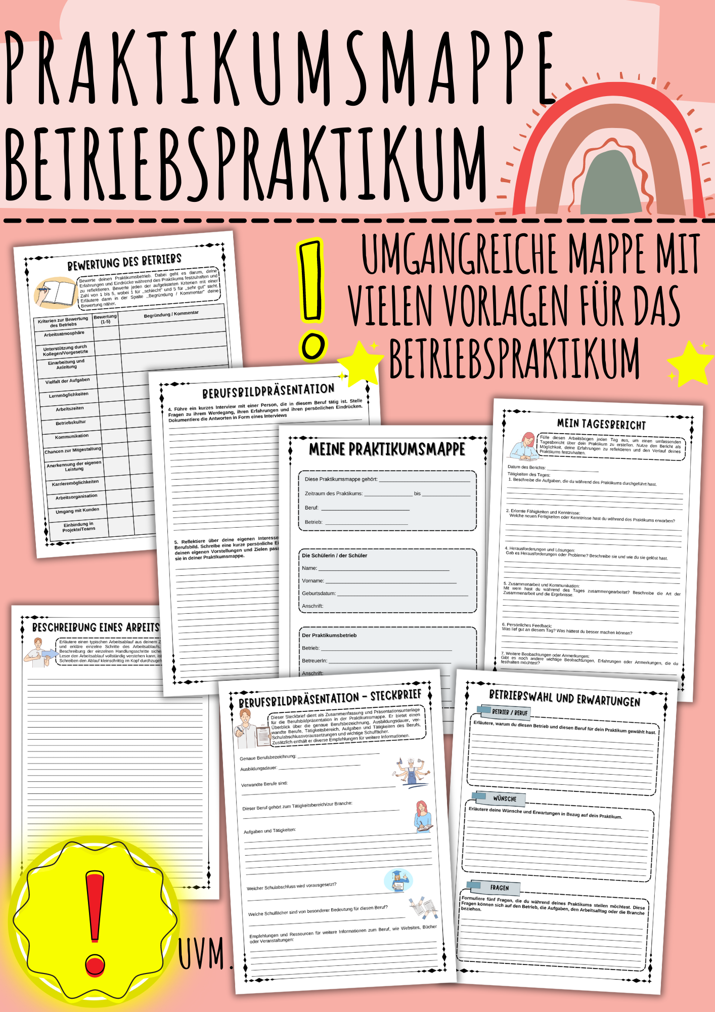 Praktikumsmappe für Betriebspraktikum - Praktikumsbericht / Praktikum ...