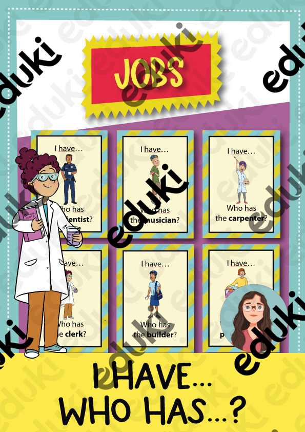 Jobs: I have... Who has...?; Spiel (Englisch) – Unterrichtsmaterial im ...