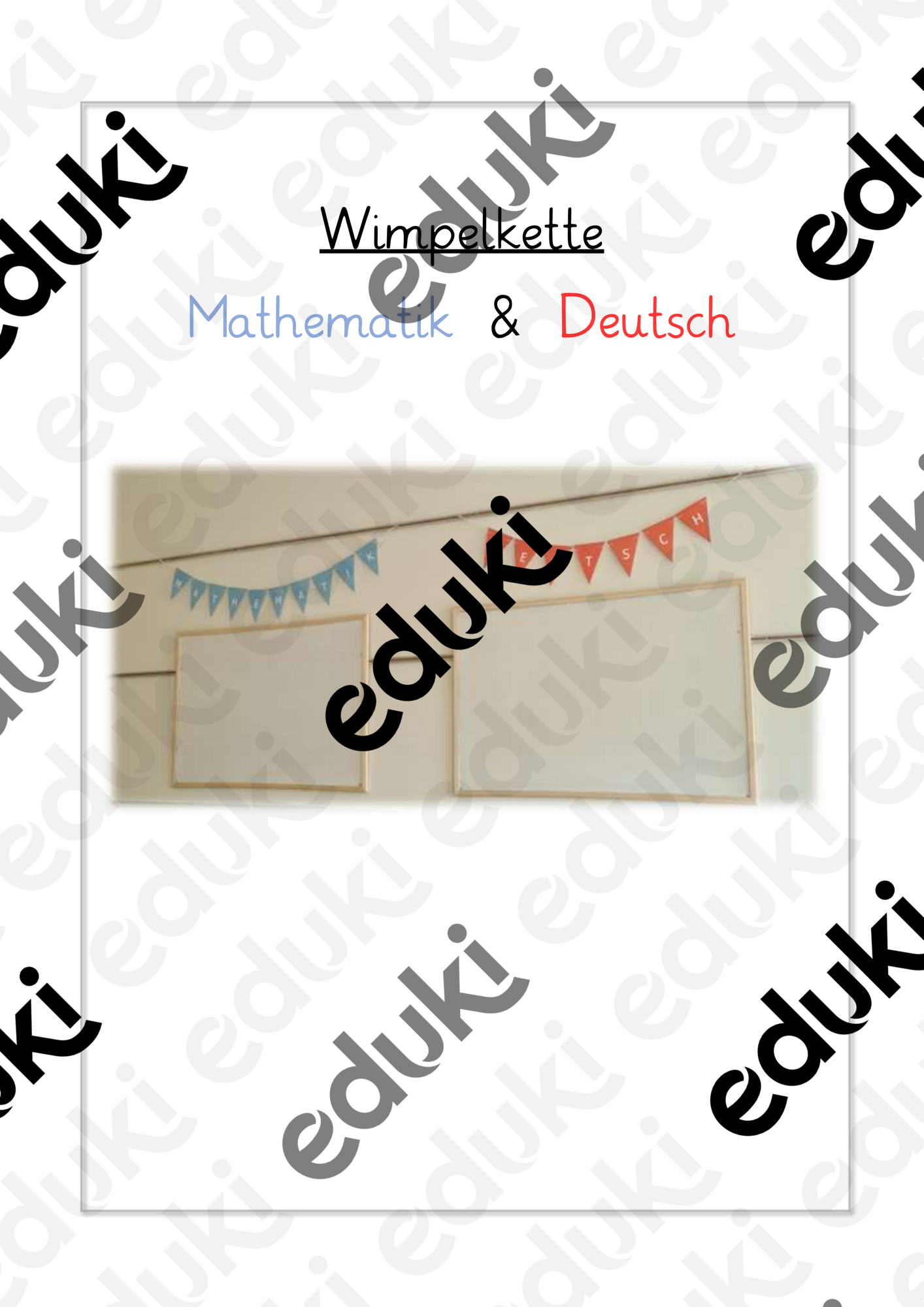 Wimpelkette_Deu_ Ma – Unterrichtsmaterial in den Fächern Mathematik ...