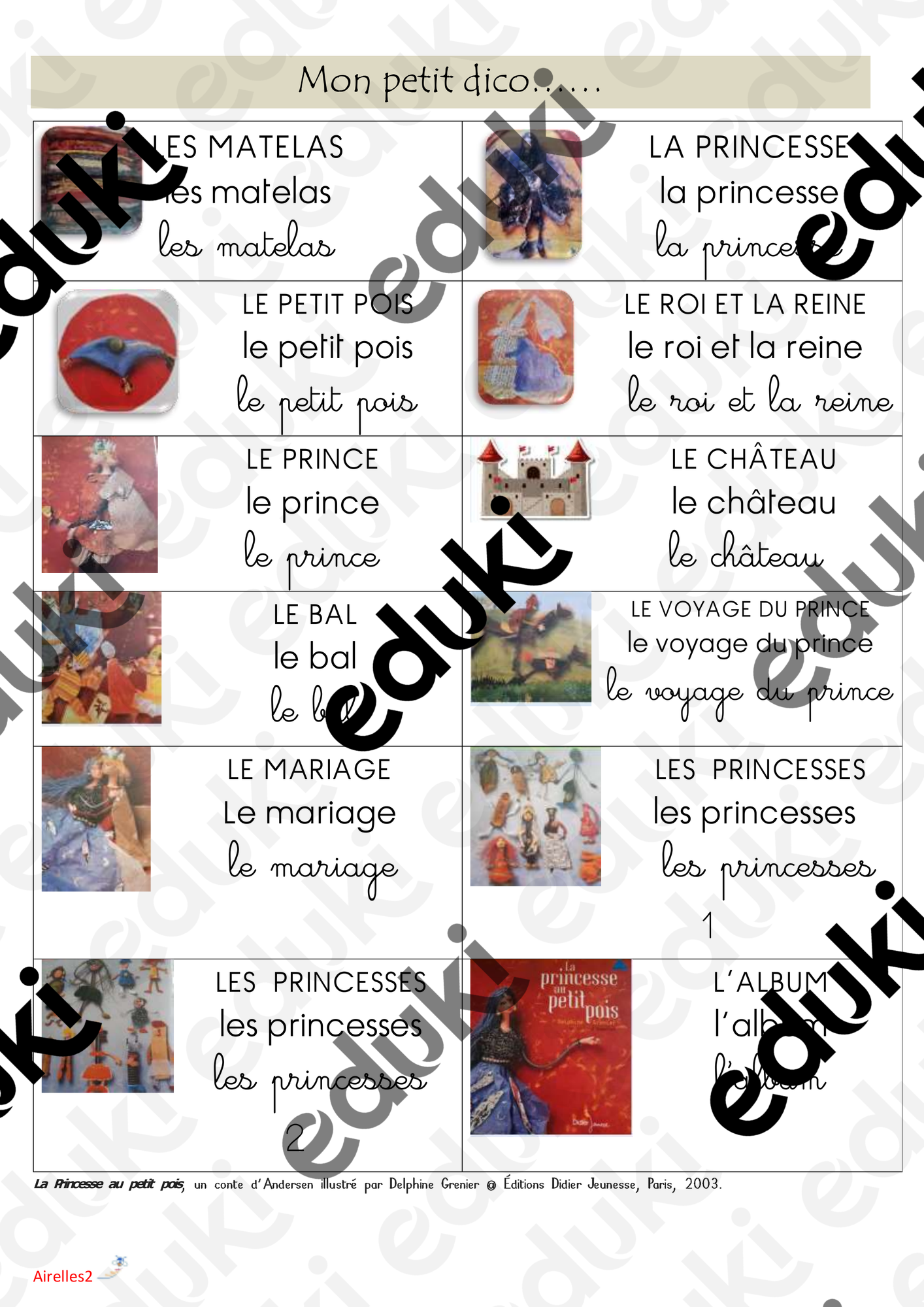 Album la princesse au petit pois - Ressource pédagogique pour ton cours ...