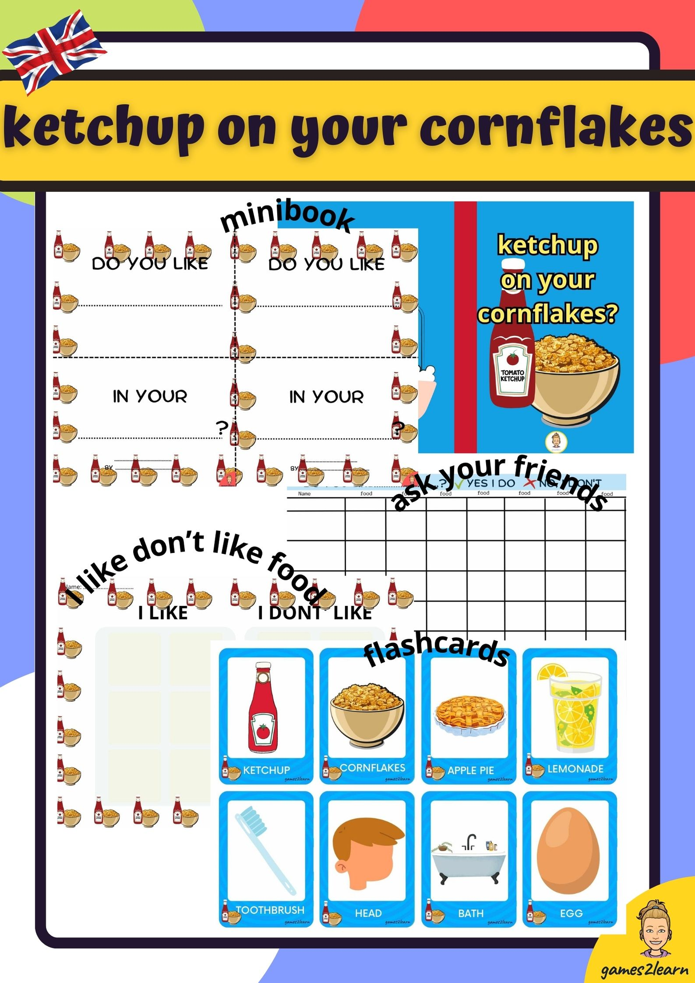 Ketchup on your cornflakes Aktivitäten – Unterrichtsmaterial im Fach ...