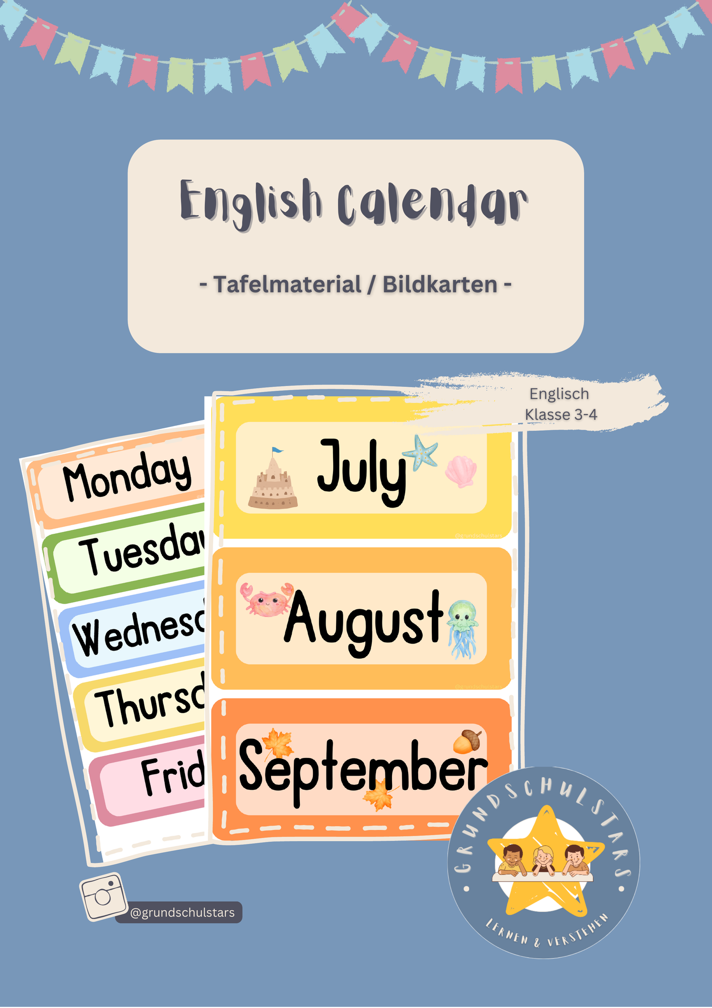 English Calendar/ Englisch Kalender (Tafelmaterial ...