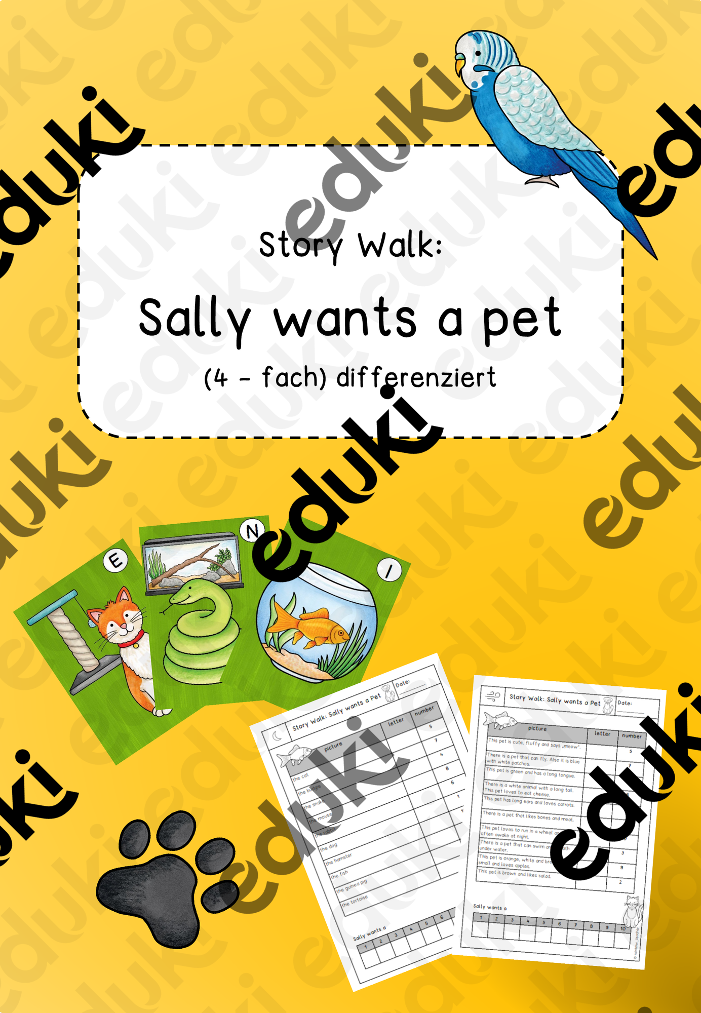 Story Walk: Sally wants a pet – Unterrichtsmaterial im Fach Englisch