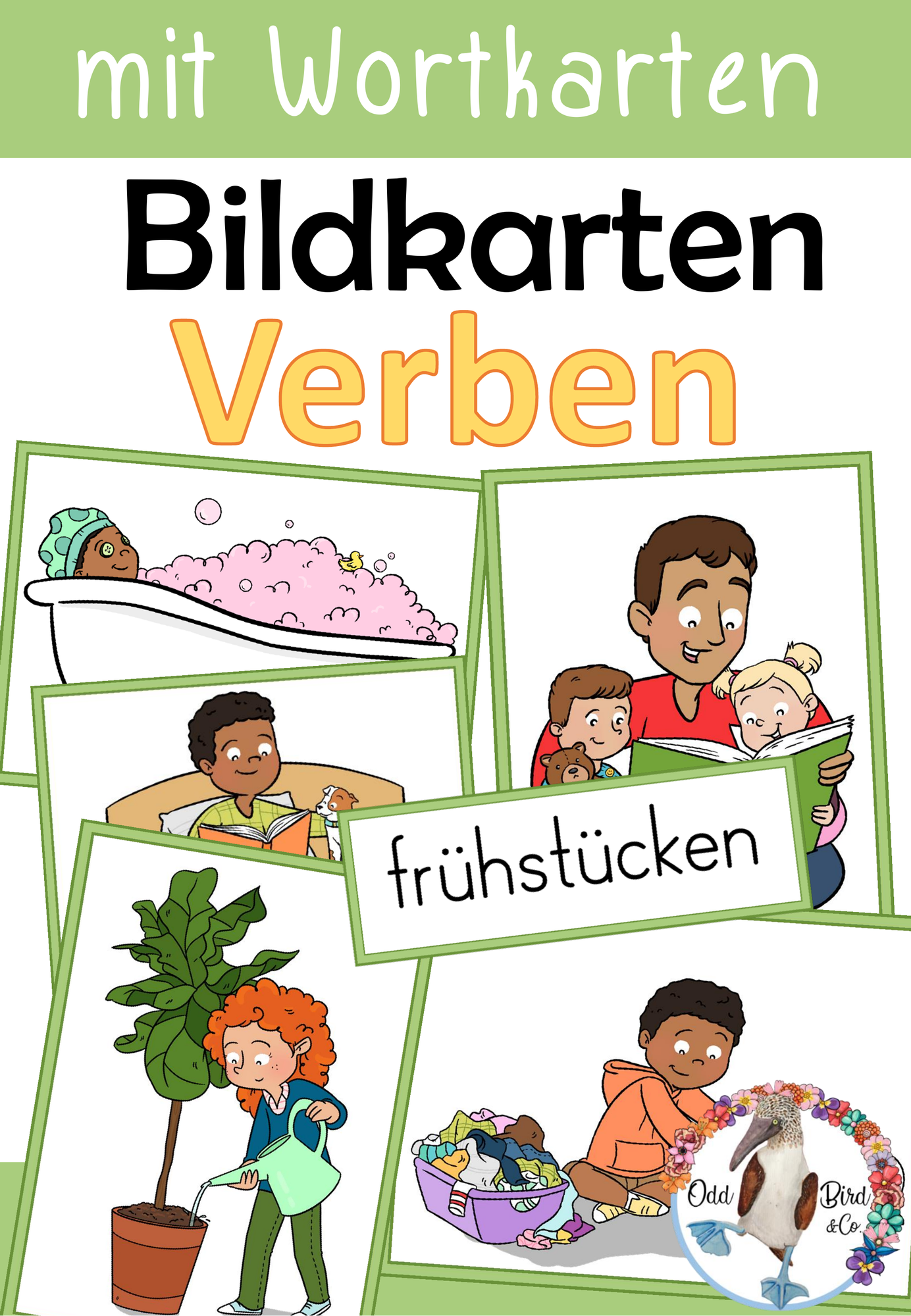 Wortart Verben - Bildkarten und Wortkarten – Unterrichtsmaterial im ...