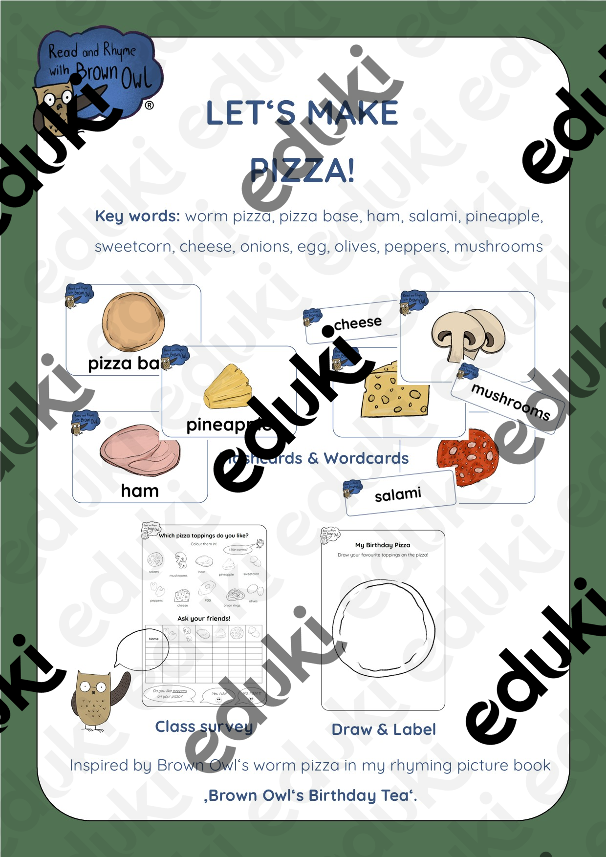 Pizza - Flashcards y encuesta - material de la siguiente asignatura ...