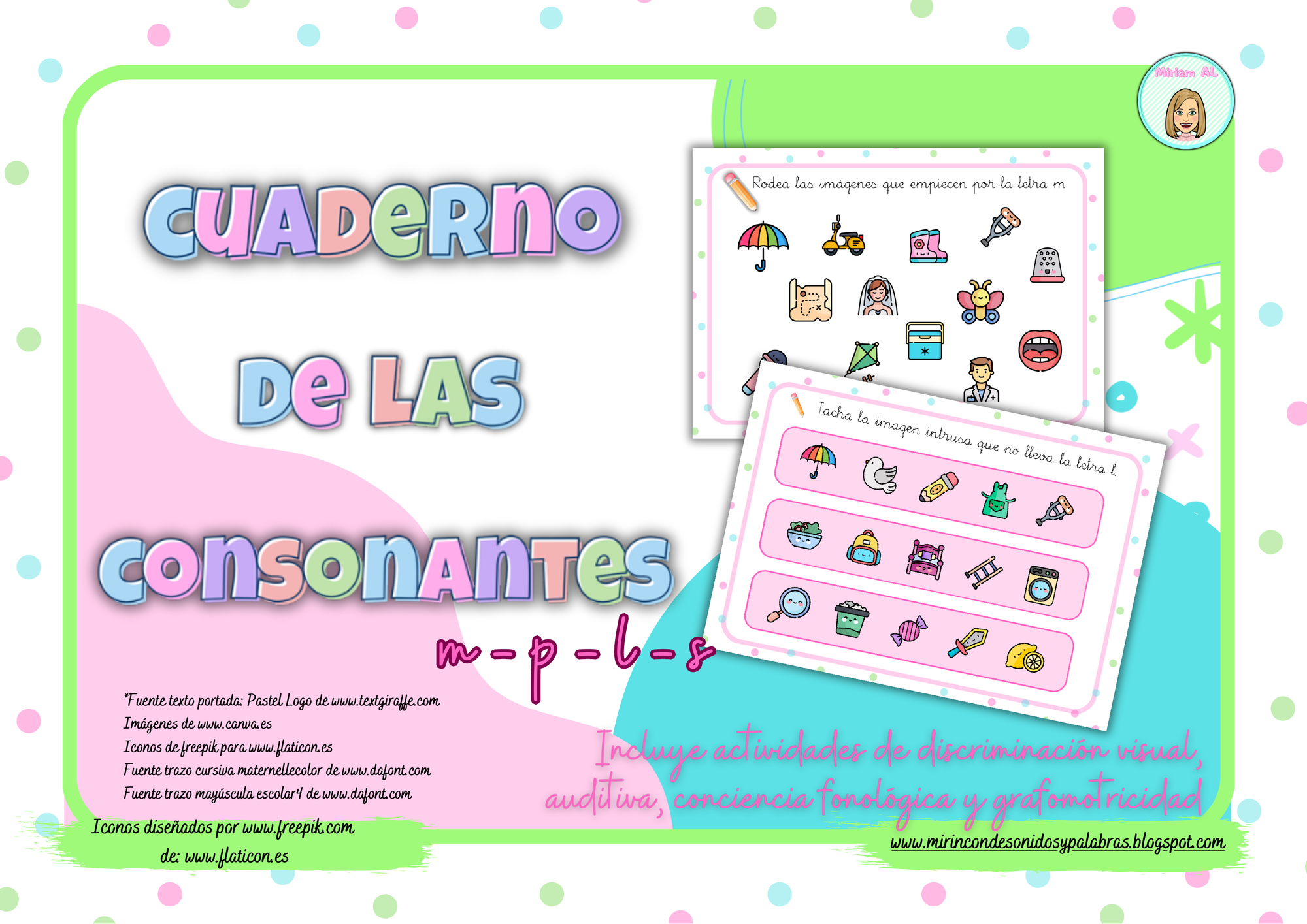 CUADERNO CONSONANTES M-P-S-L - material de la siguiente asignatura ...