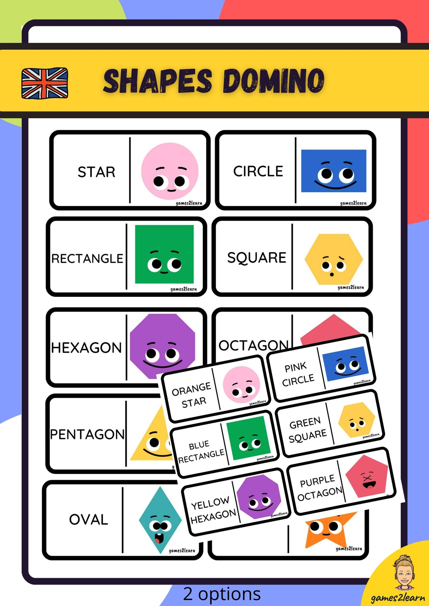 SHAPES DOMINO AND FLASHCARDS - material de la siguiente asignatura ...