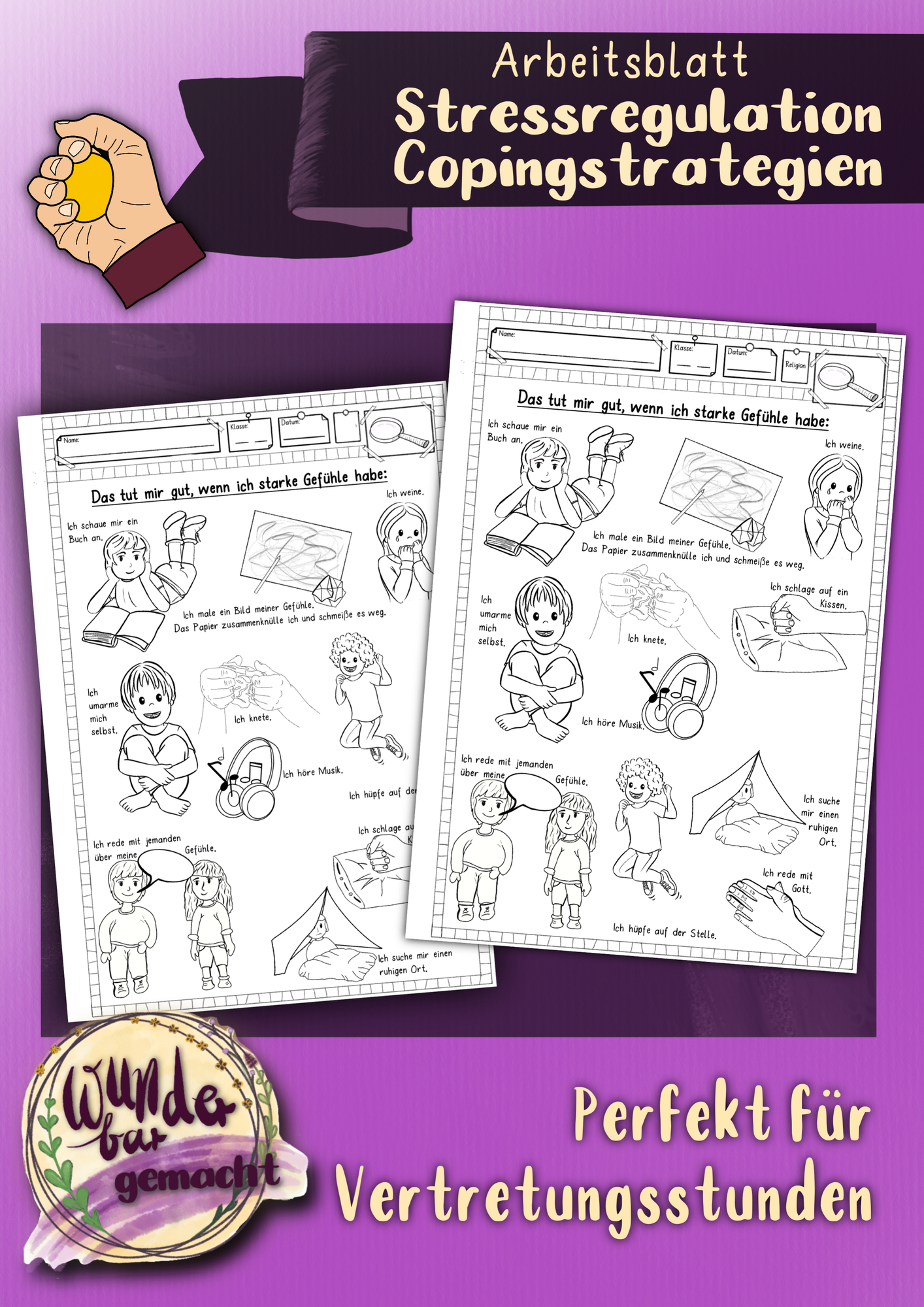 Arbeitsblatt Stressregulation und Copingstrategien ...