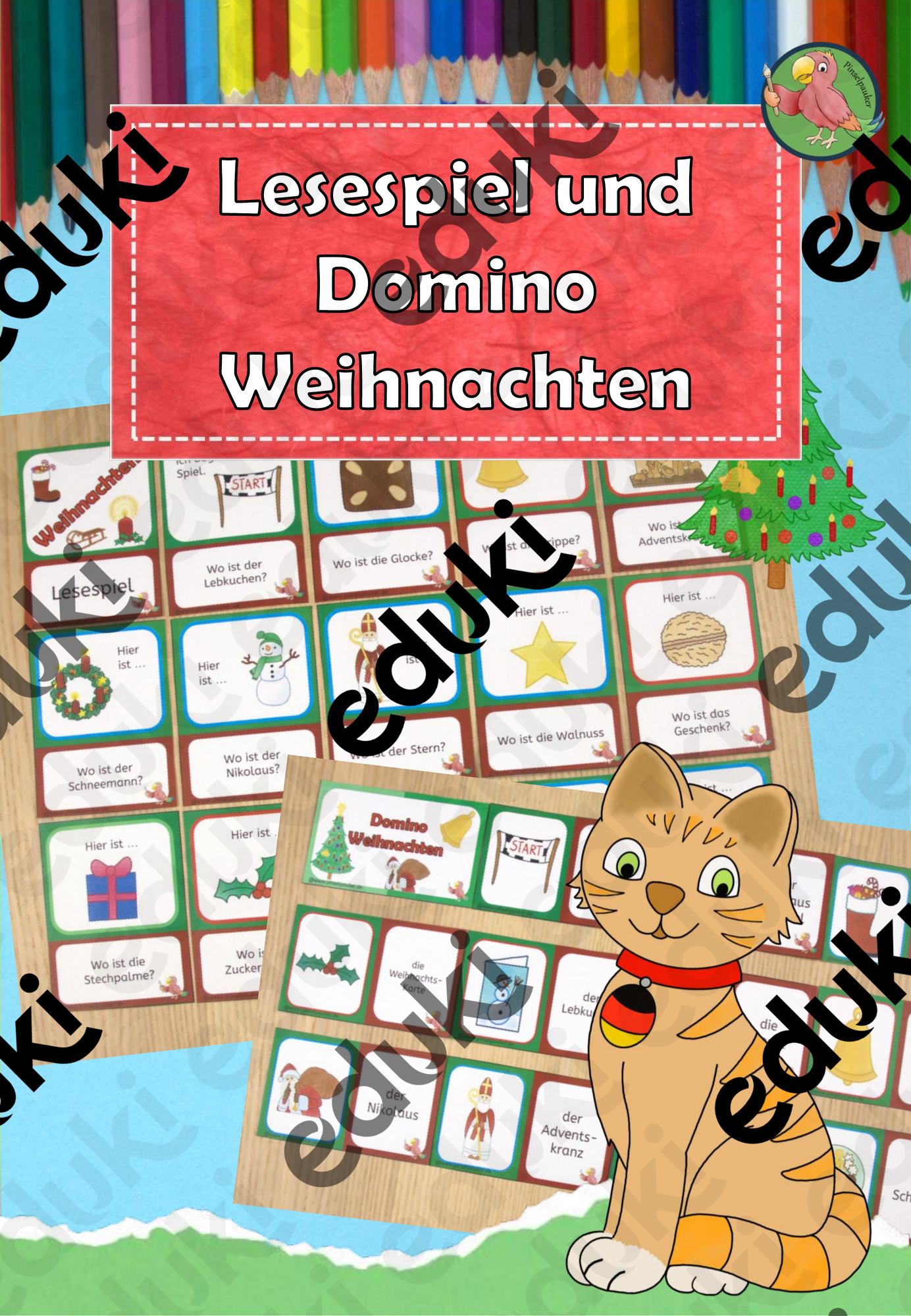 DAZ/ Lesespiel und Domino Weihnachten – Unterrichtsmaterial im Fach ...