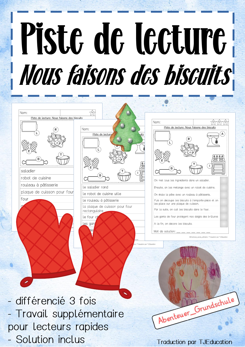 Mini Piste de Lecture: Nous faisons des biscuits - Ressource ...