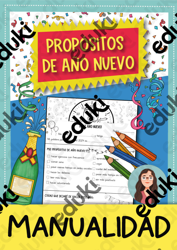 2025 Propósitos de Año Nuevo - manualidad - material didáctico de las ...