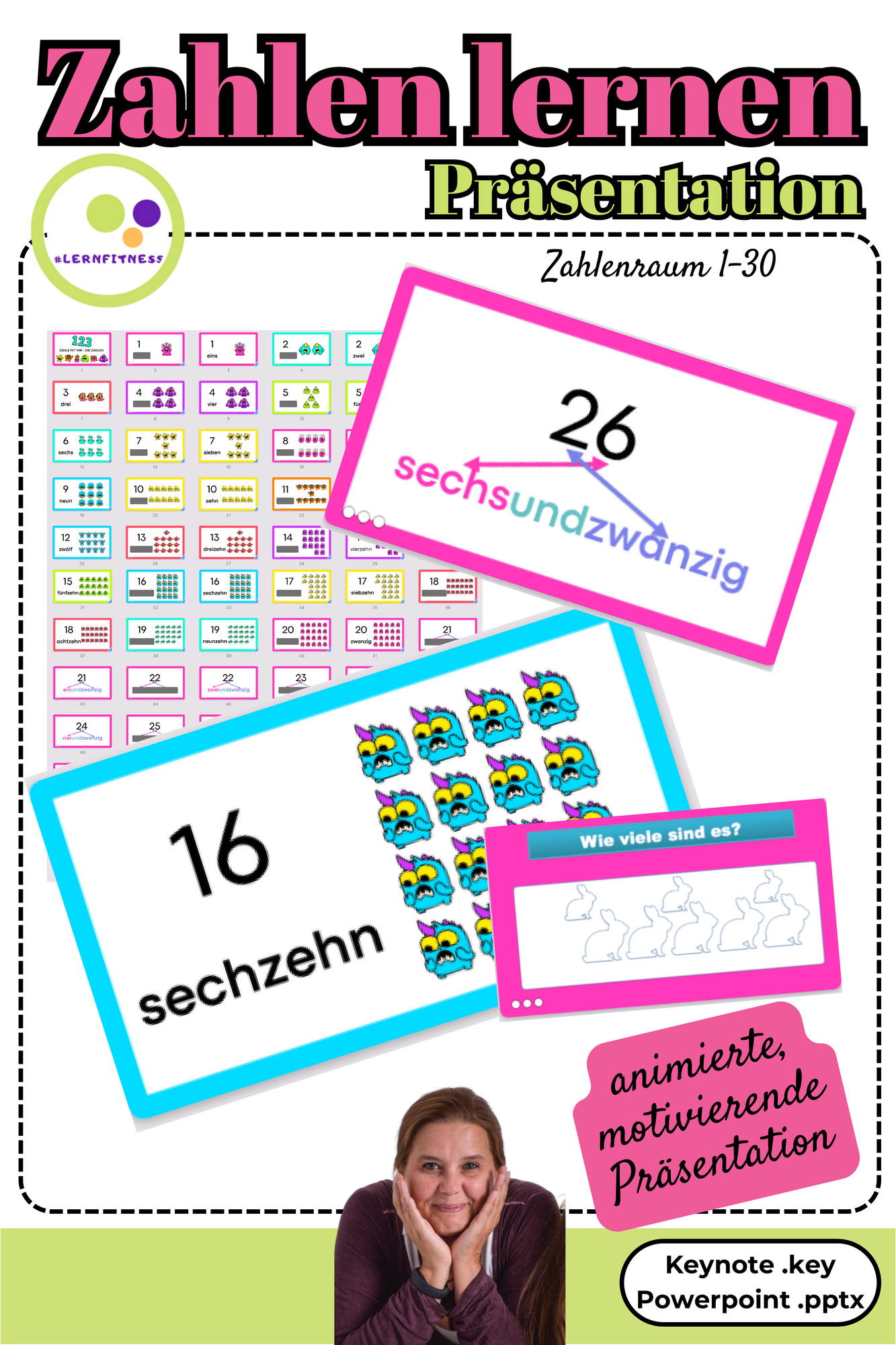 Grundschule + DAZ | Zahlen lernen 1- 30 | Präsentation ...