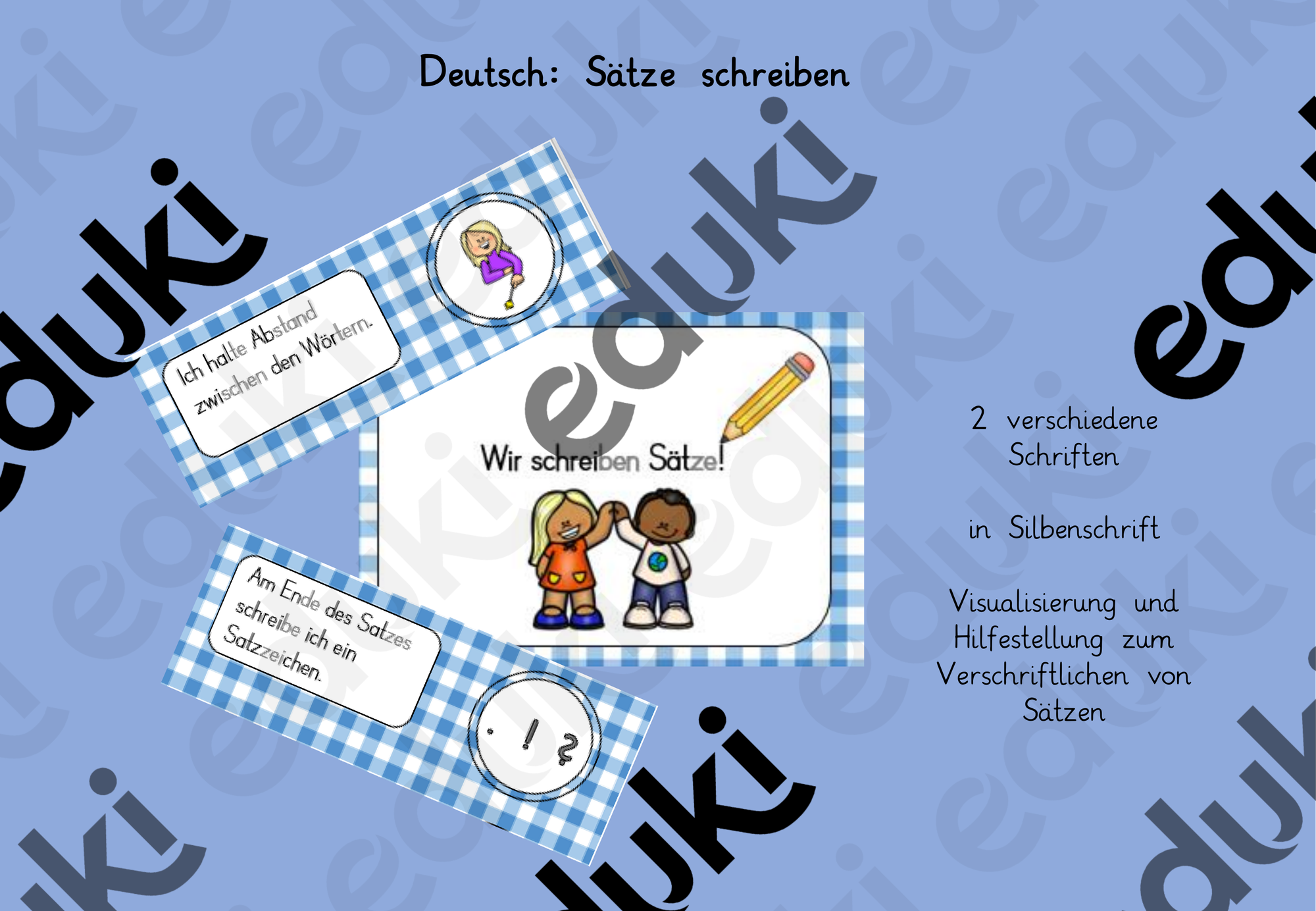 Sätze schreiben – Unterrichtsmaterial im Fach Deutsch