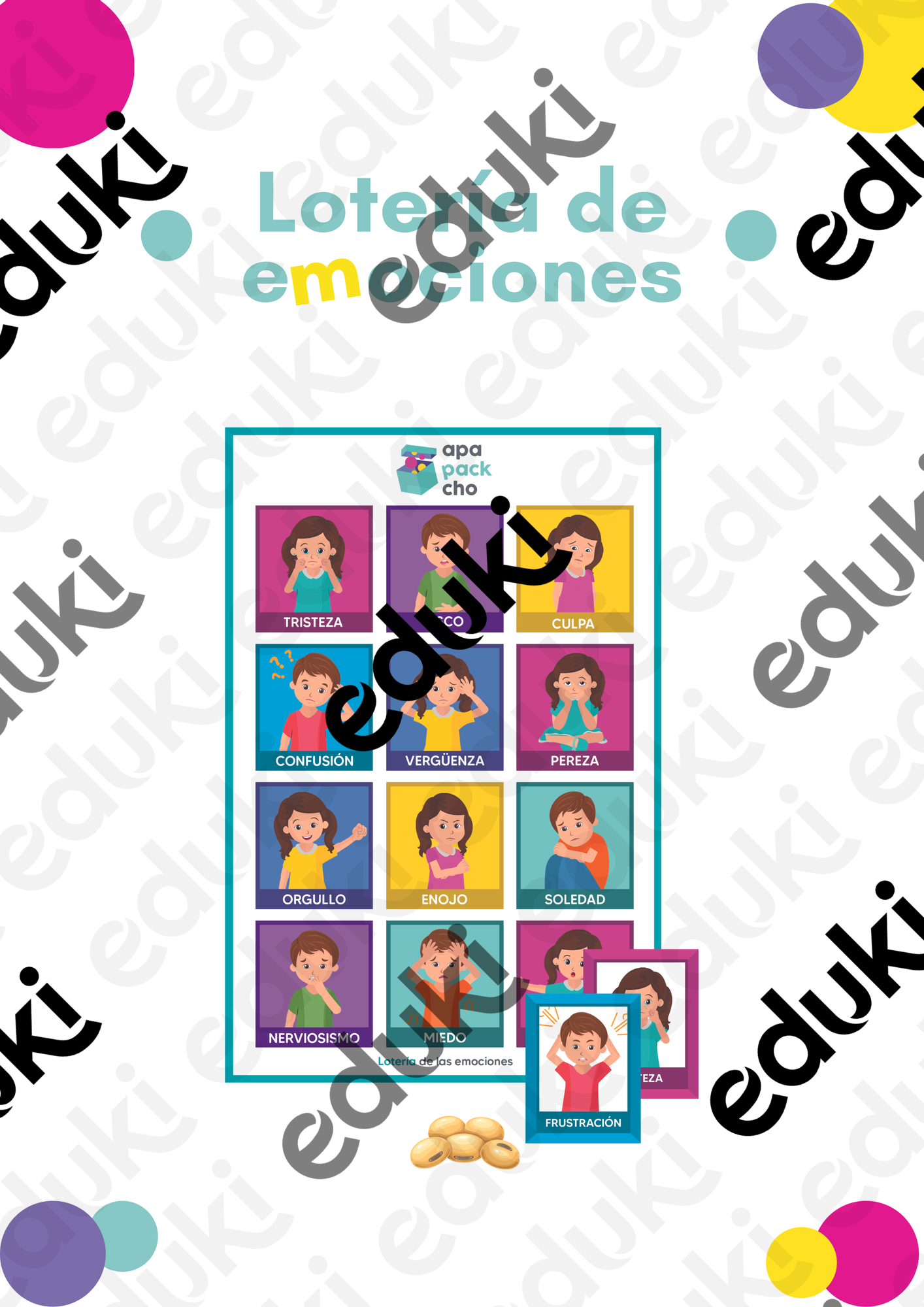 Lotería de emociones - Flash cards - material de la siguiente ...