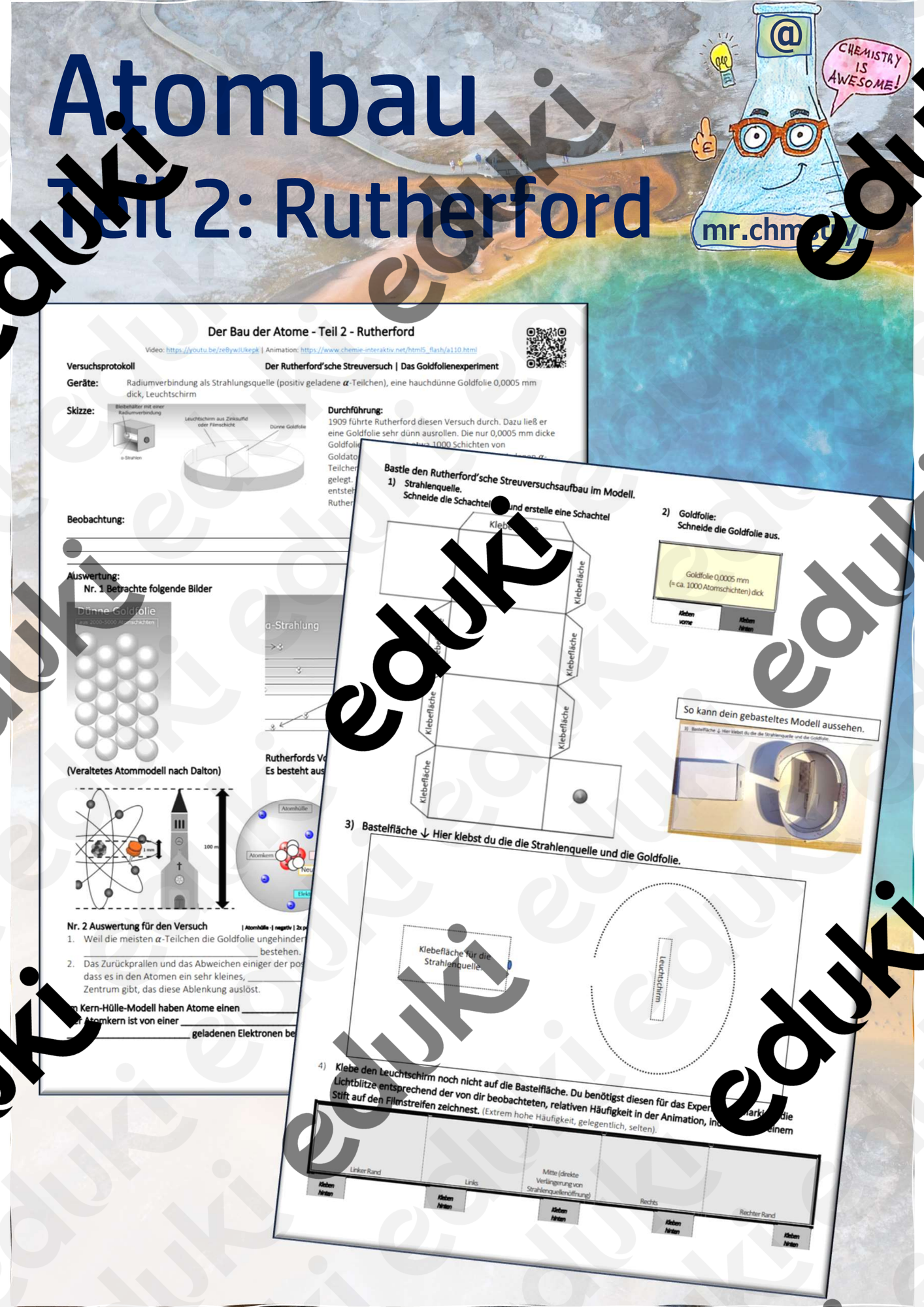 Chemie | Atombau Teil 2: Rutherford | BASTELN & ANIMATION ...