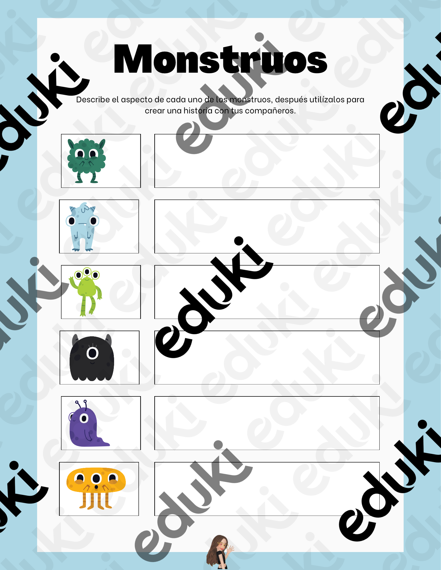 Descripción e historia de monstruos - material de la siguiente ...