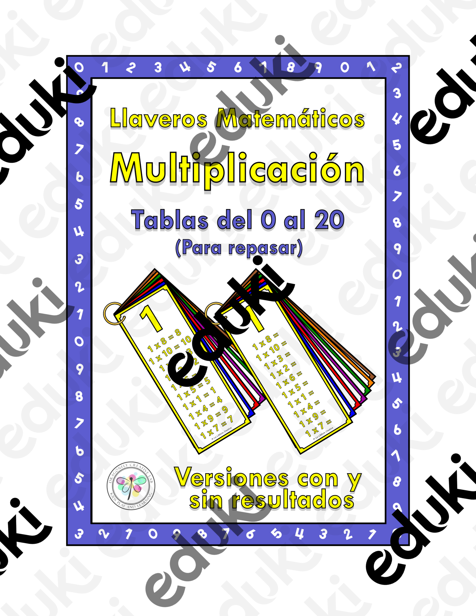 LLAVERO MATEMATICO MULTIPLICACION REPASO NUMEROS TABLAS - material de ...