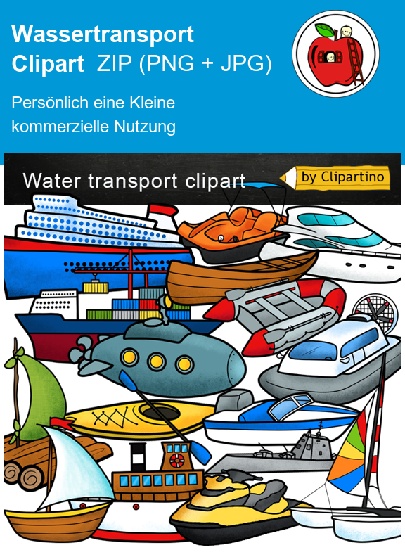 Wassertransport Clipart Grafiken, Water Transport – Unterrichtsmaterial ...