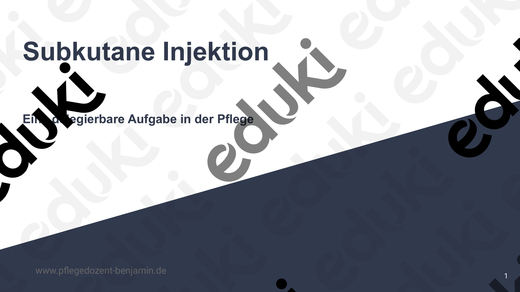 Subkutane Injektion Grundlagen – Unterrichtsmaterial im Fach Gesundheit ...