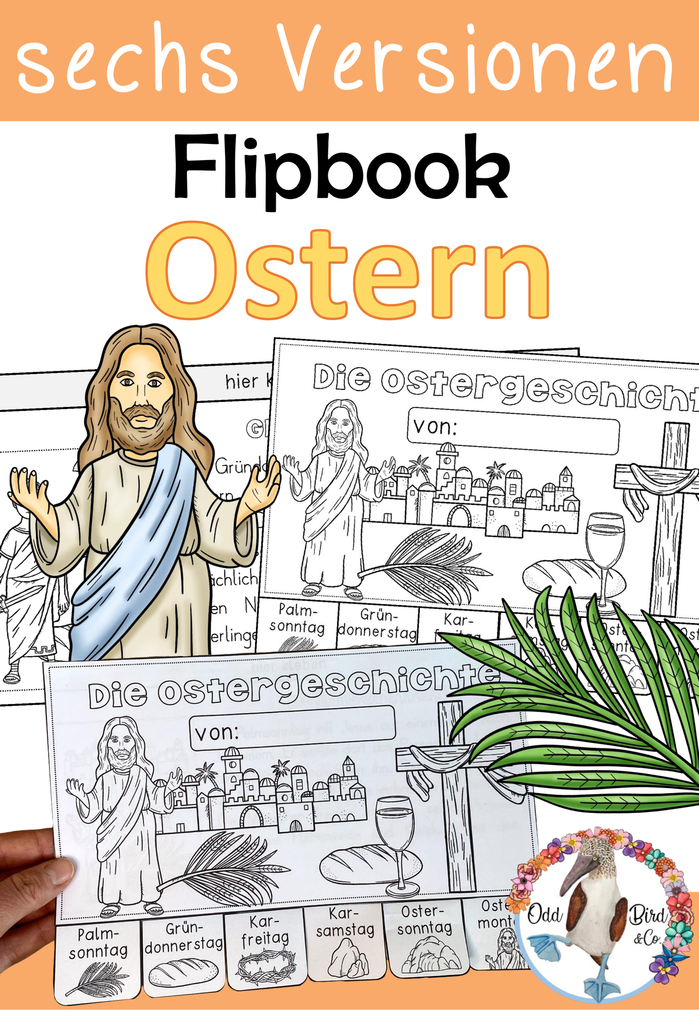 Ostern - Flipbook zur Karwoche differenziert – Unterrichtsmaterial im ...