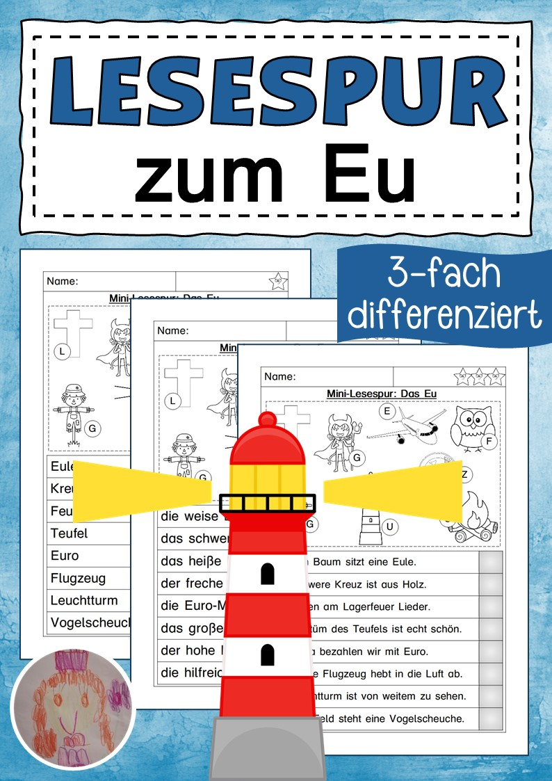 Mini-Lesespur zur Lauteinführung von Eu / eu – Unterrichtsmaterial in ...